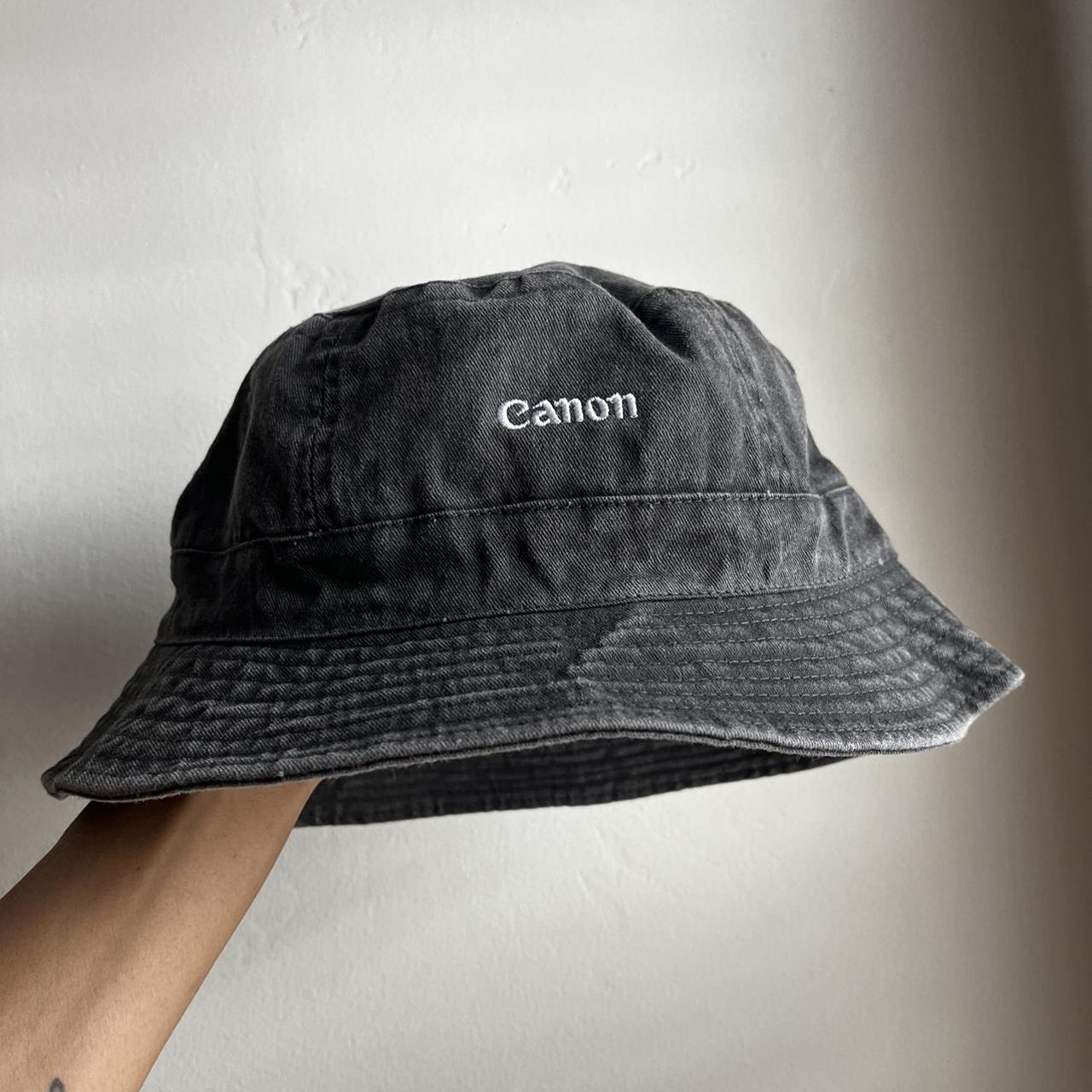 Canon (Camera) Bucket Hat Grey Wash BRAND NEW from... - Depop