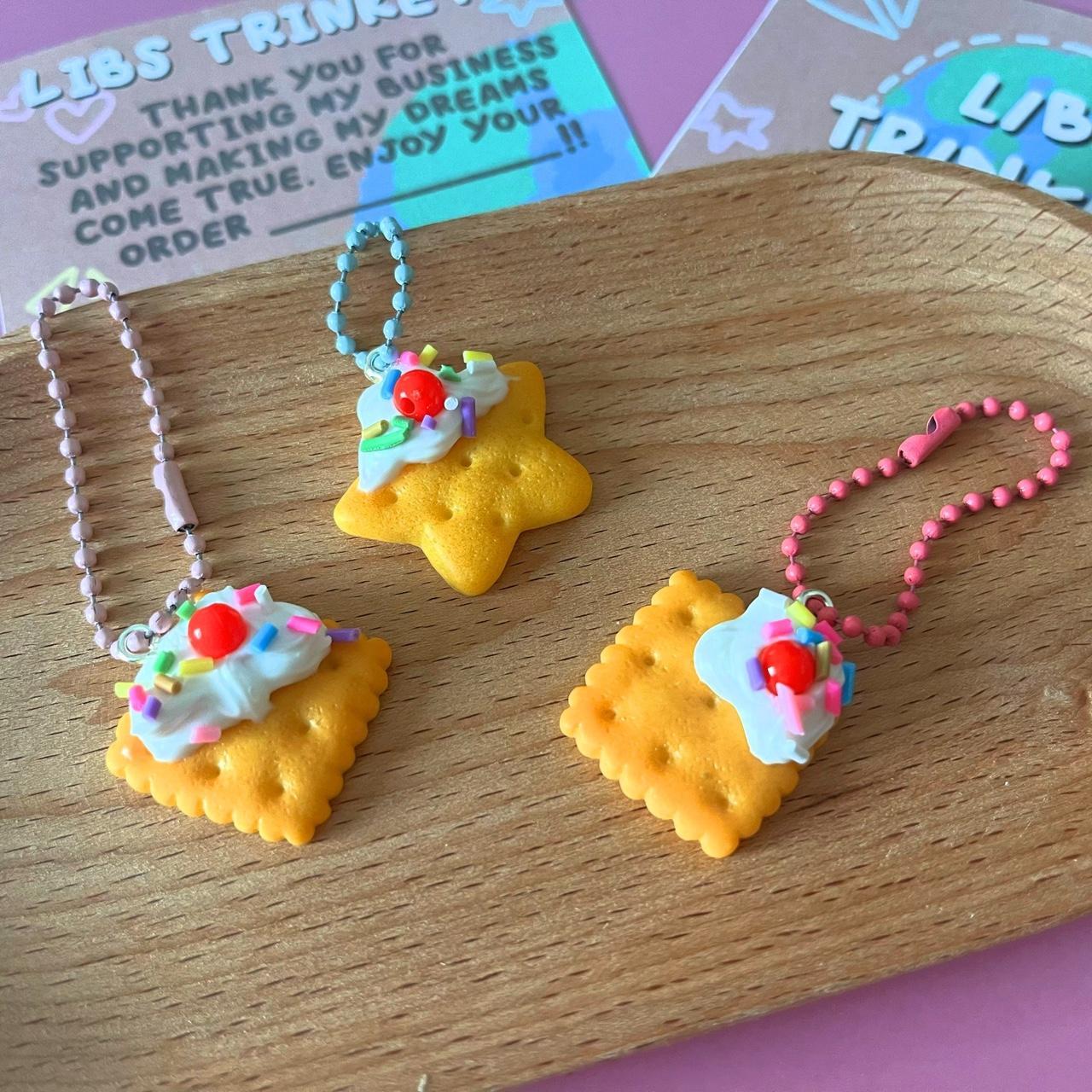 Sprinkle cookie keychains ⭐️🎀🍪 check which ones are... - Depop