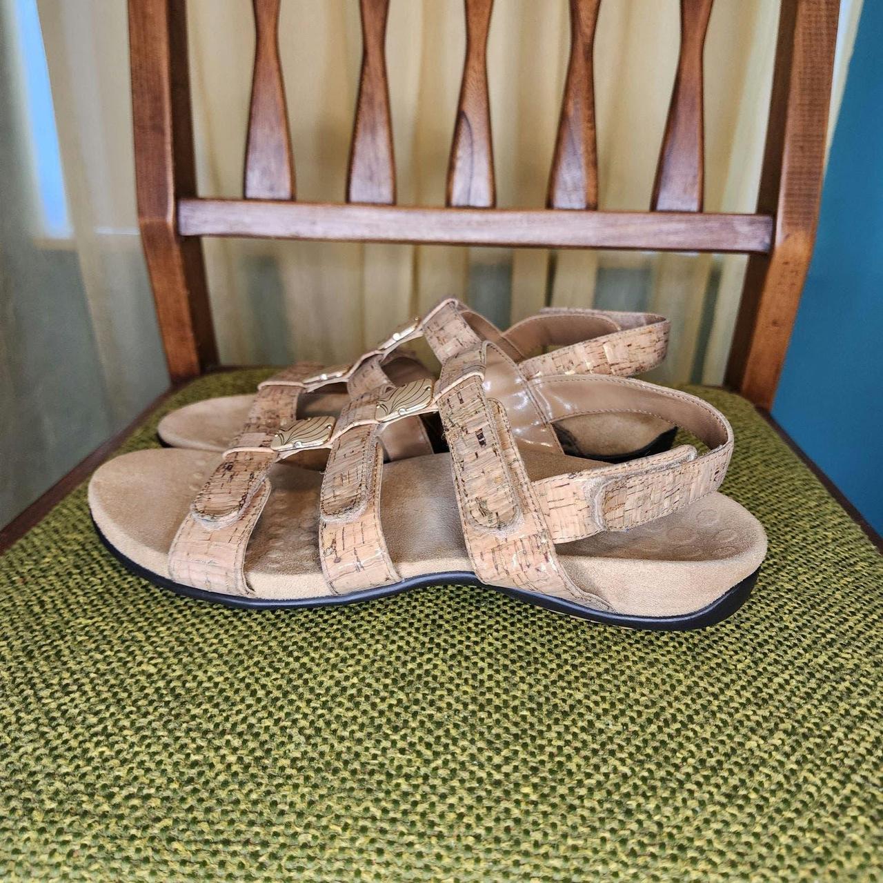 Vionic Amber strappy Sandals Cork Adjustable Strap... - Depop