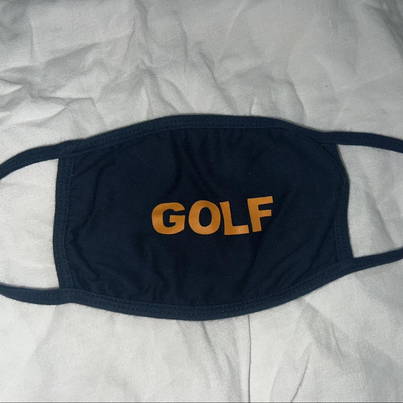 Golf Wang Navy and Orange Face-masks | Depop