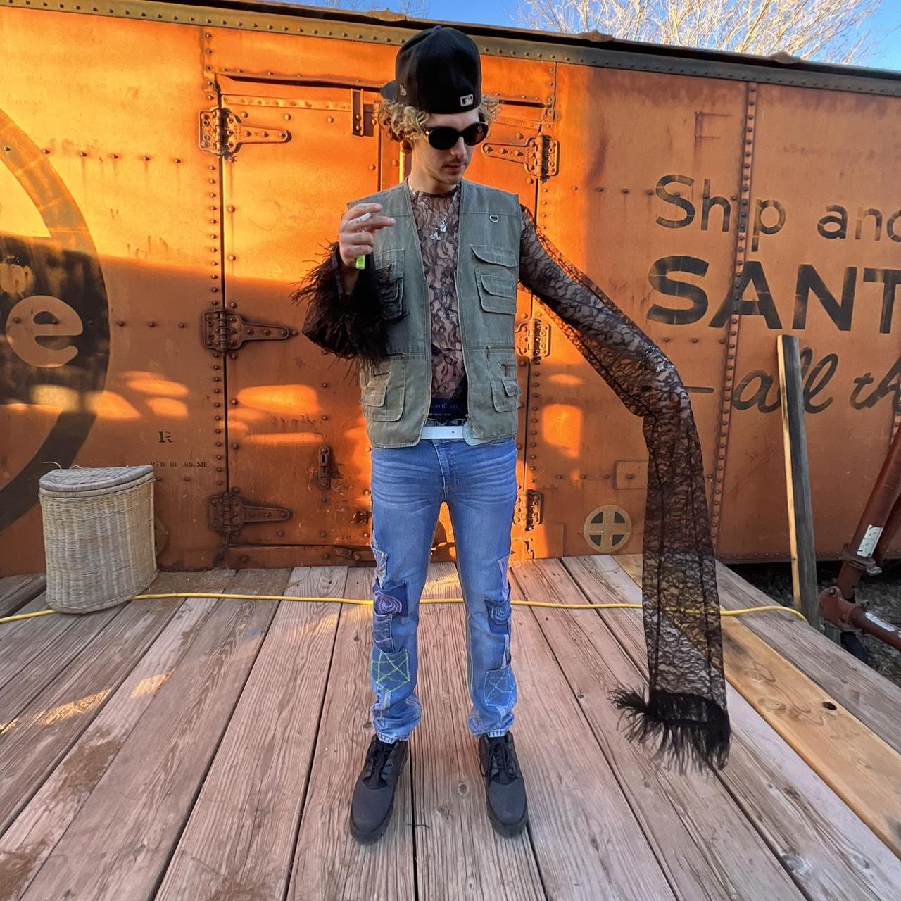 Handmade xxxxtra long lace long sleeve Furry tips... - Depop