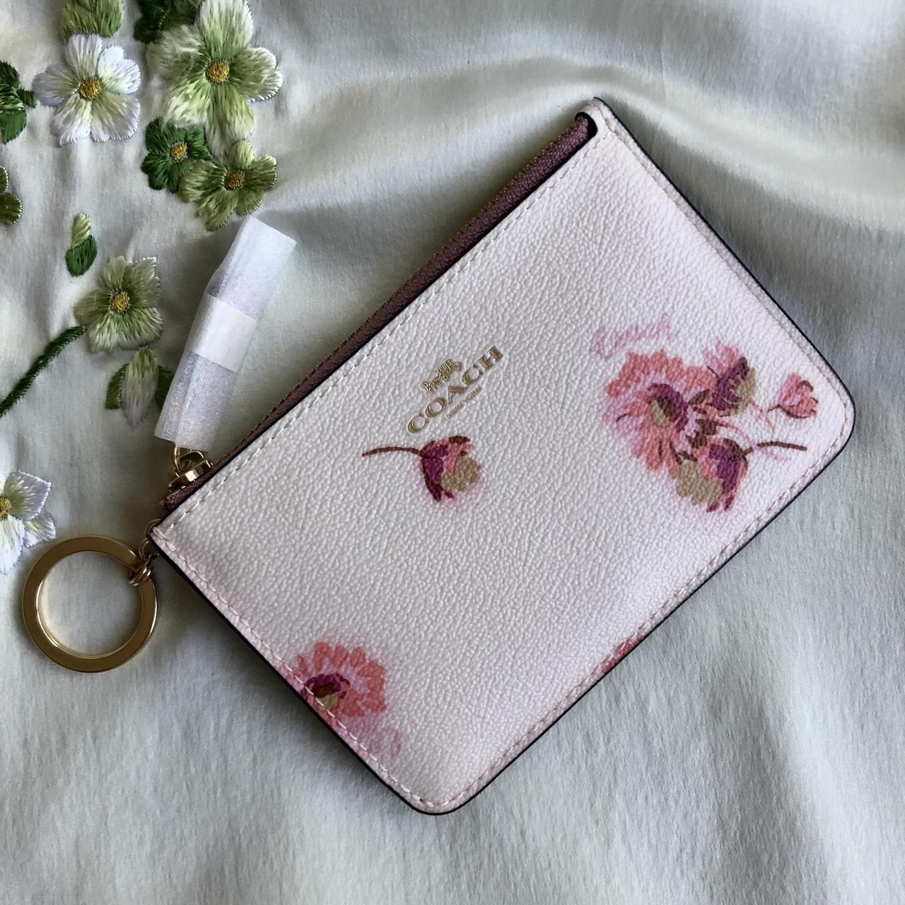 Coach Key Case With Multi Floral Print F87793... | Depop