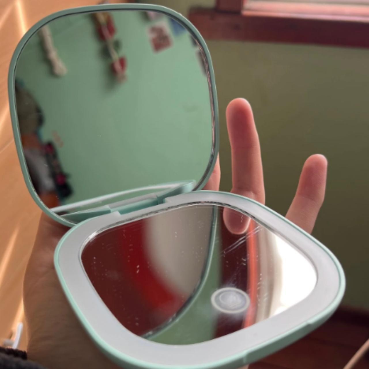 #Mini Compact Portable LED Mirror #Small Light Up... - Depop