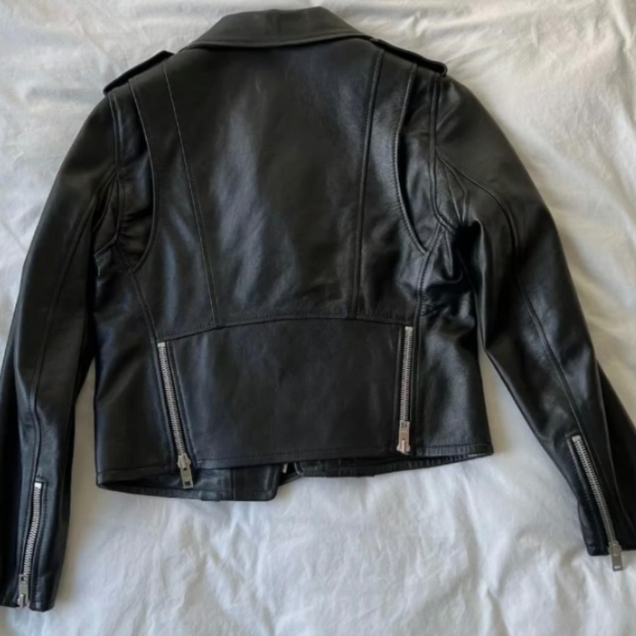 Celine leather jacket Worn twice. In perfect... - Depop