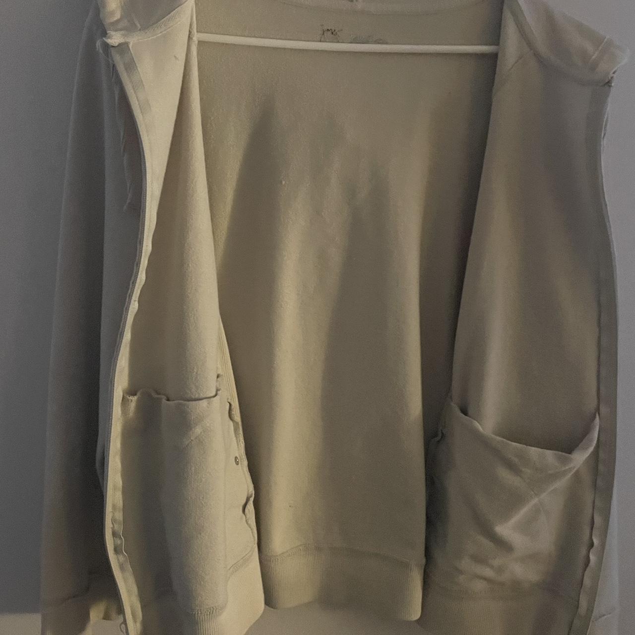 Vintage Cream Zip up Perfect fit Size M Cool... - Depop