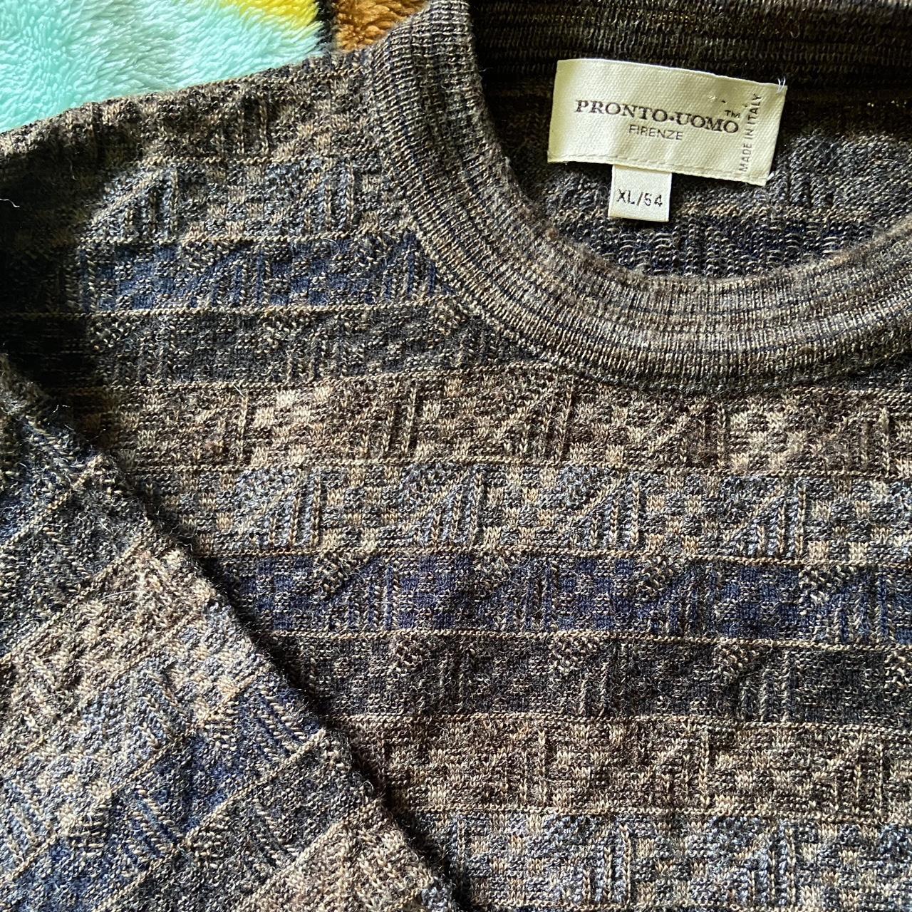 Pronto Uomo Firenze Sweater Made in Italy XL men's... - Depop