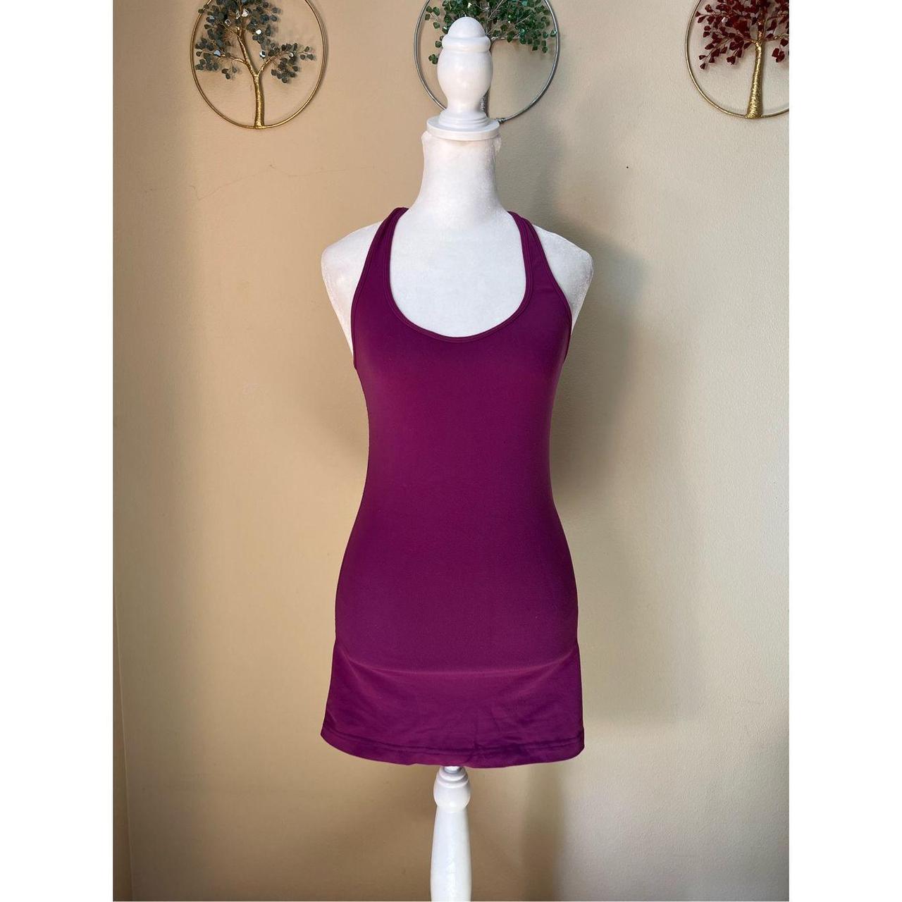 Lululemon Purple Cool Racerback Tank Top Size... - Depop