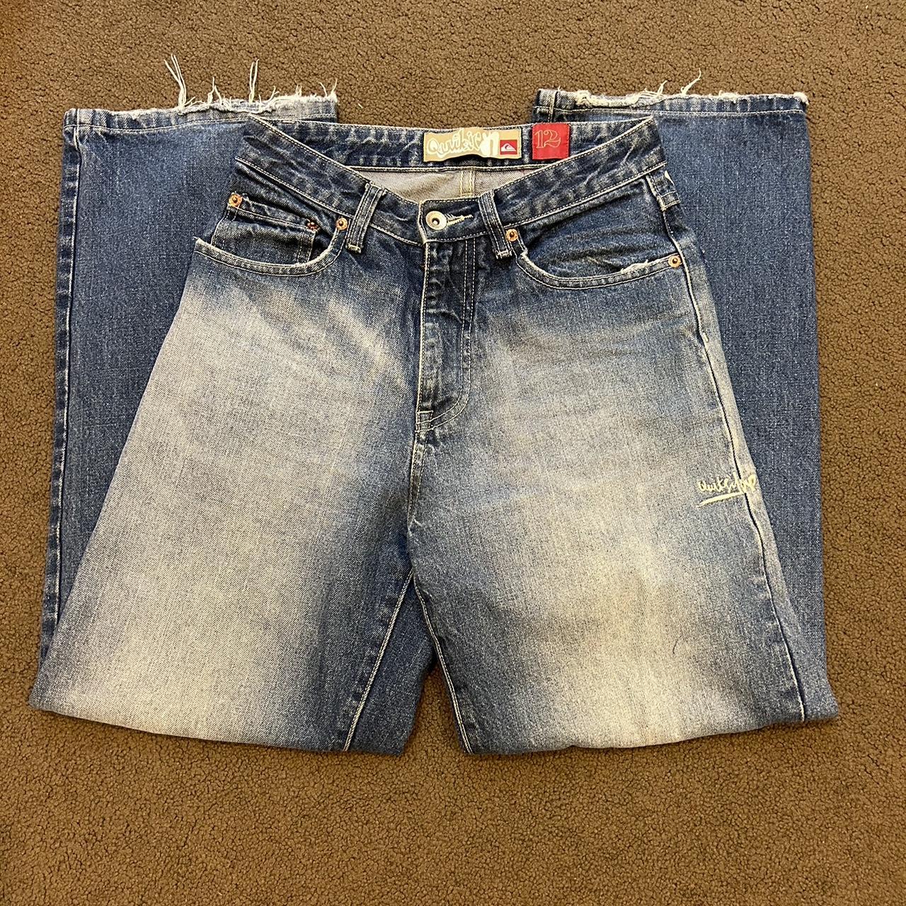 Vintage quicksilver denim jeans- straight leg In... - Depop
