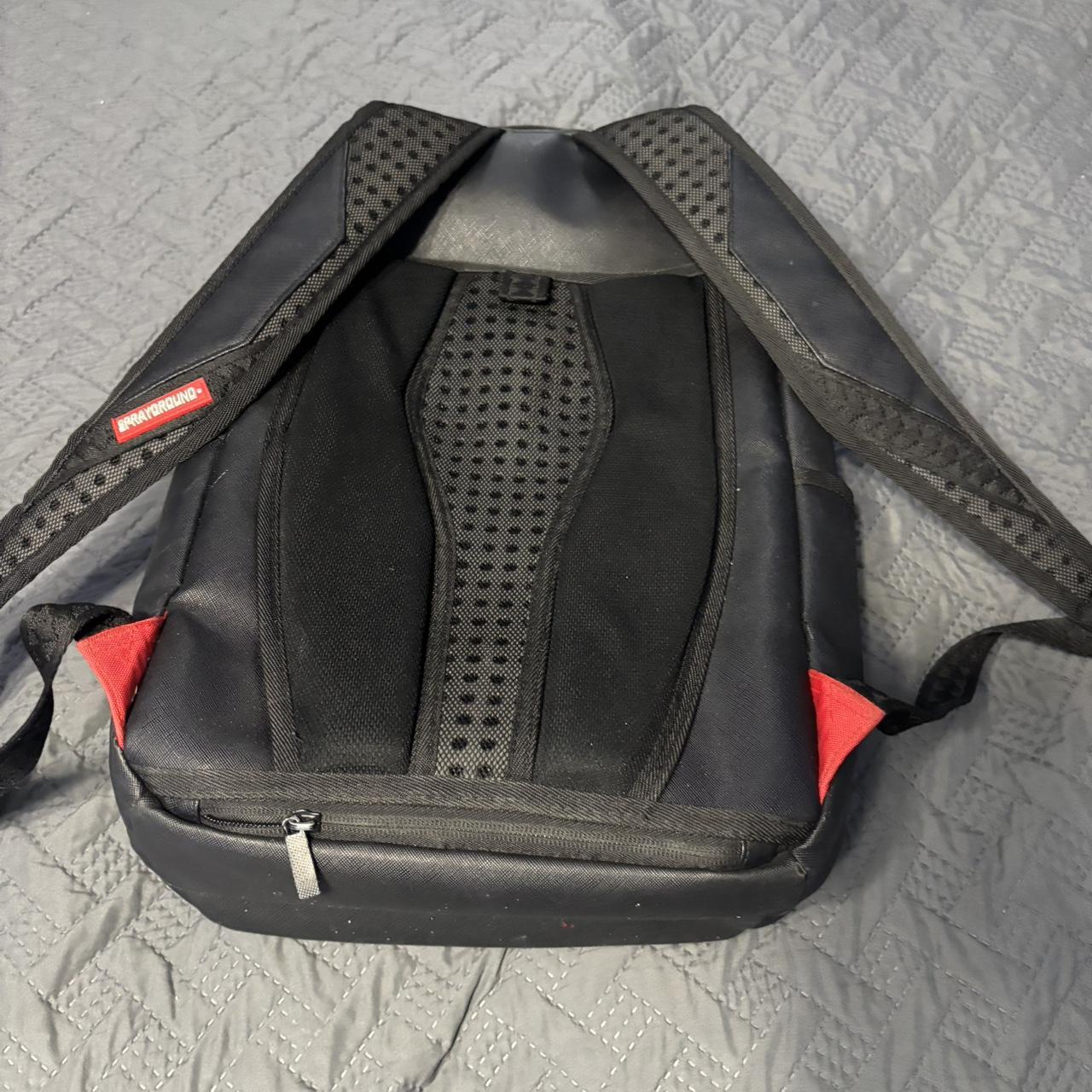 Sprayground Bookbag reflective accents, black and... | Depop