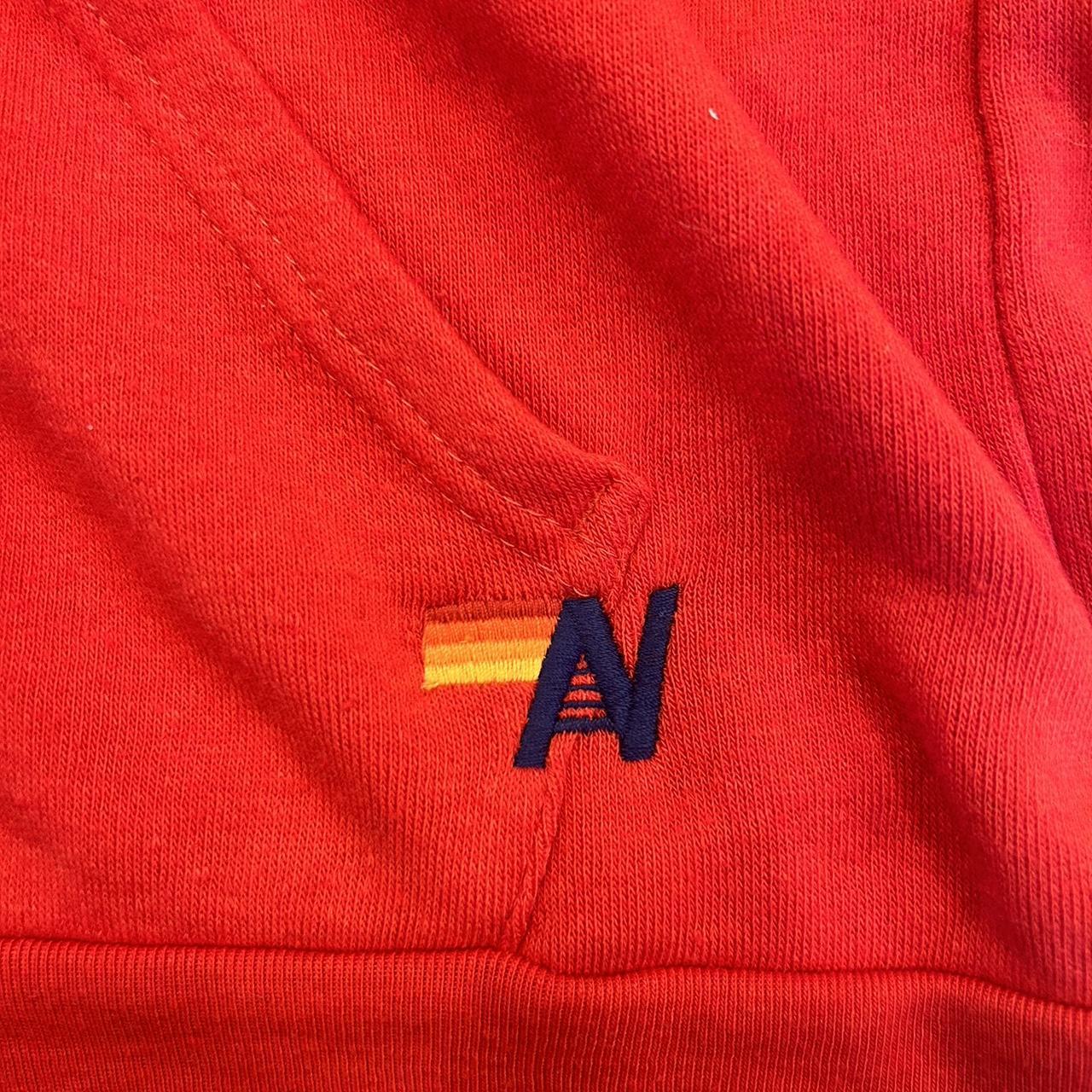 aviator nation zipup red large womans mens preppy... - Depop