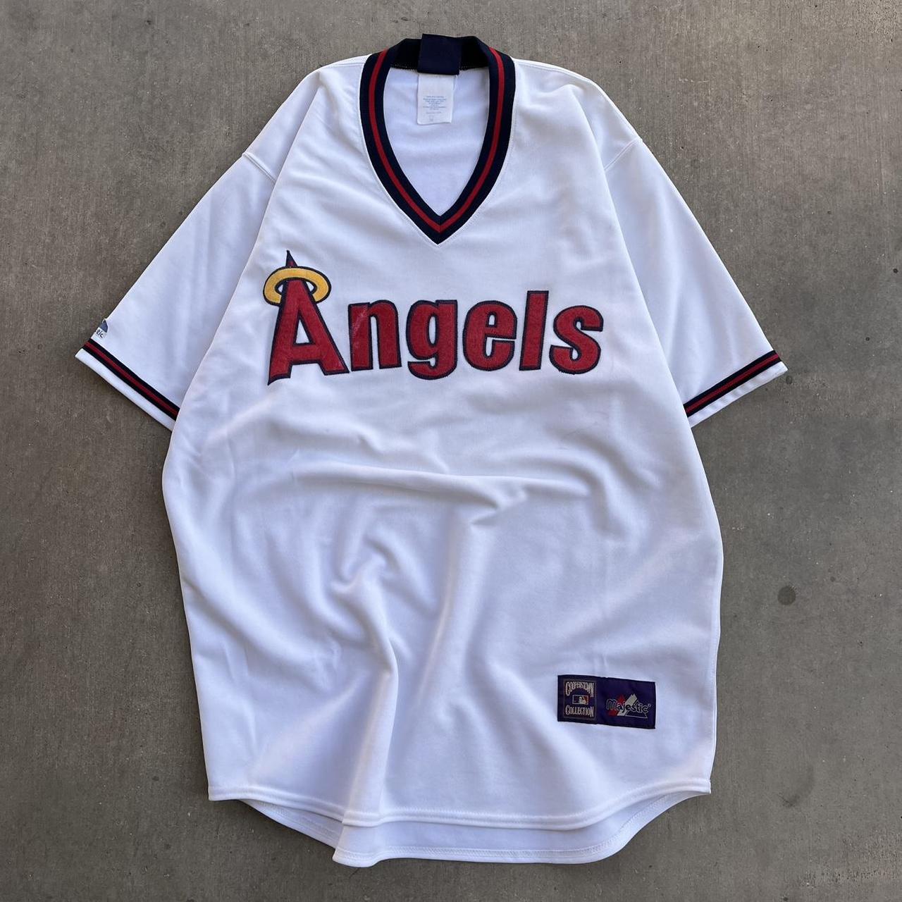 90s Vintage Majestic Anaheim Angels Baseball Jersey... | Depop