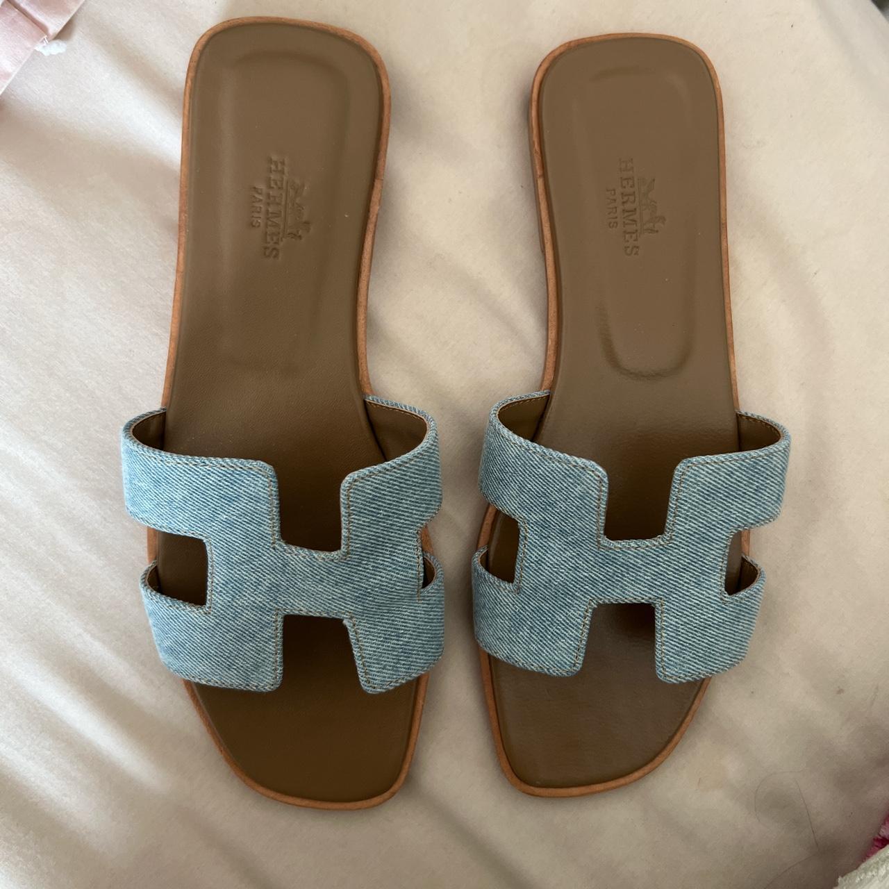 Hermes Women's Slides | Depop