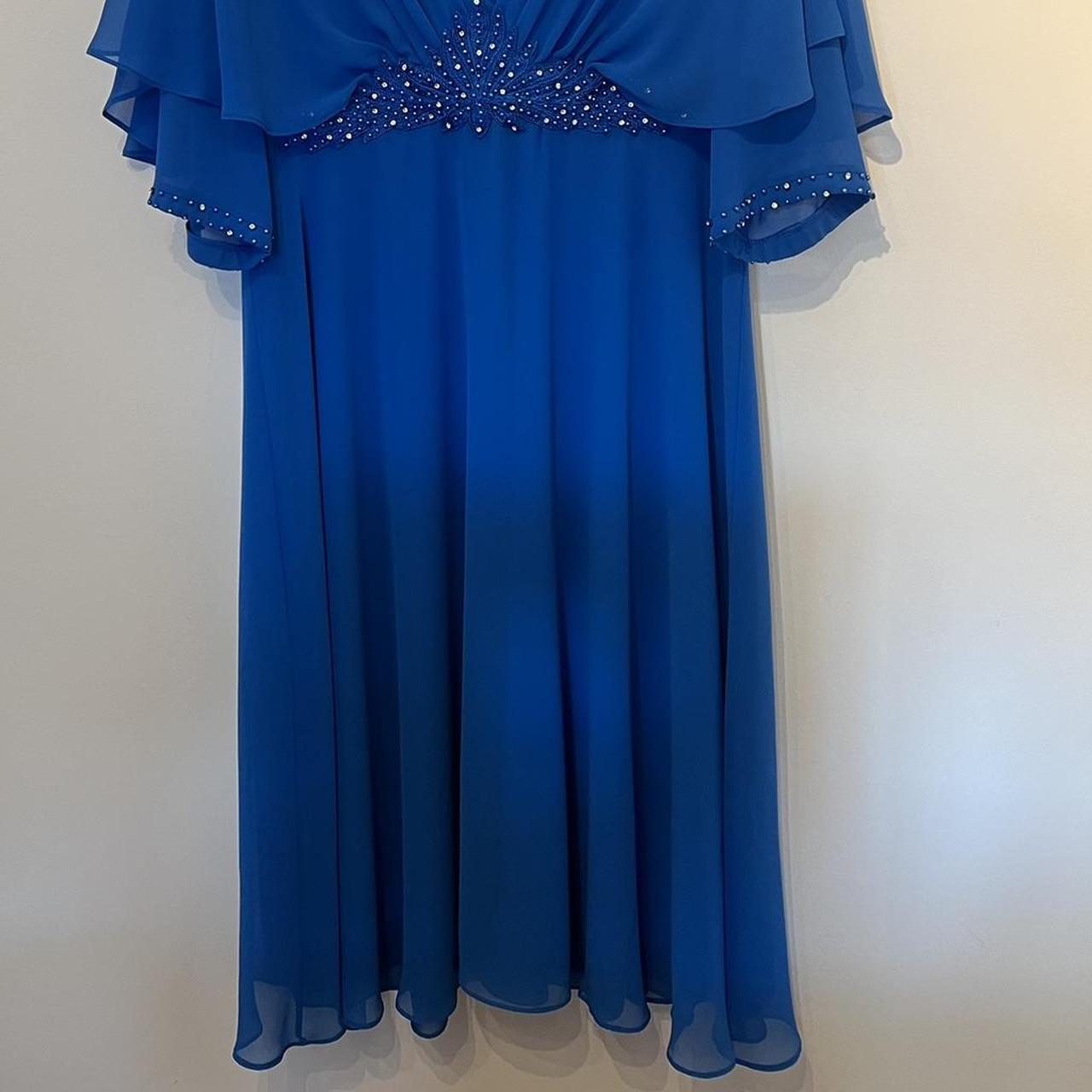 Blue Lisabella dress, size 20. Worn once and perfect... - Depop