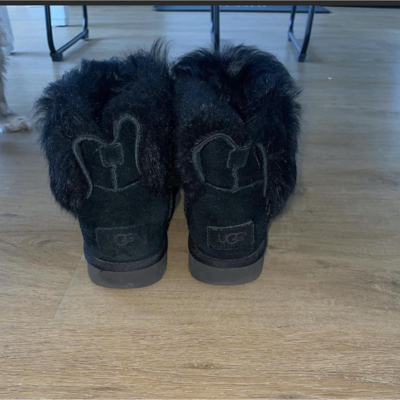 Black UGG boots Gently loved black UGG boots with... - Depop