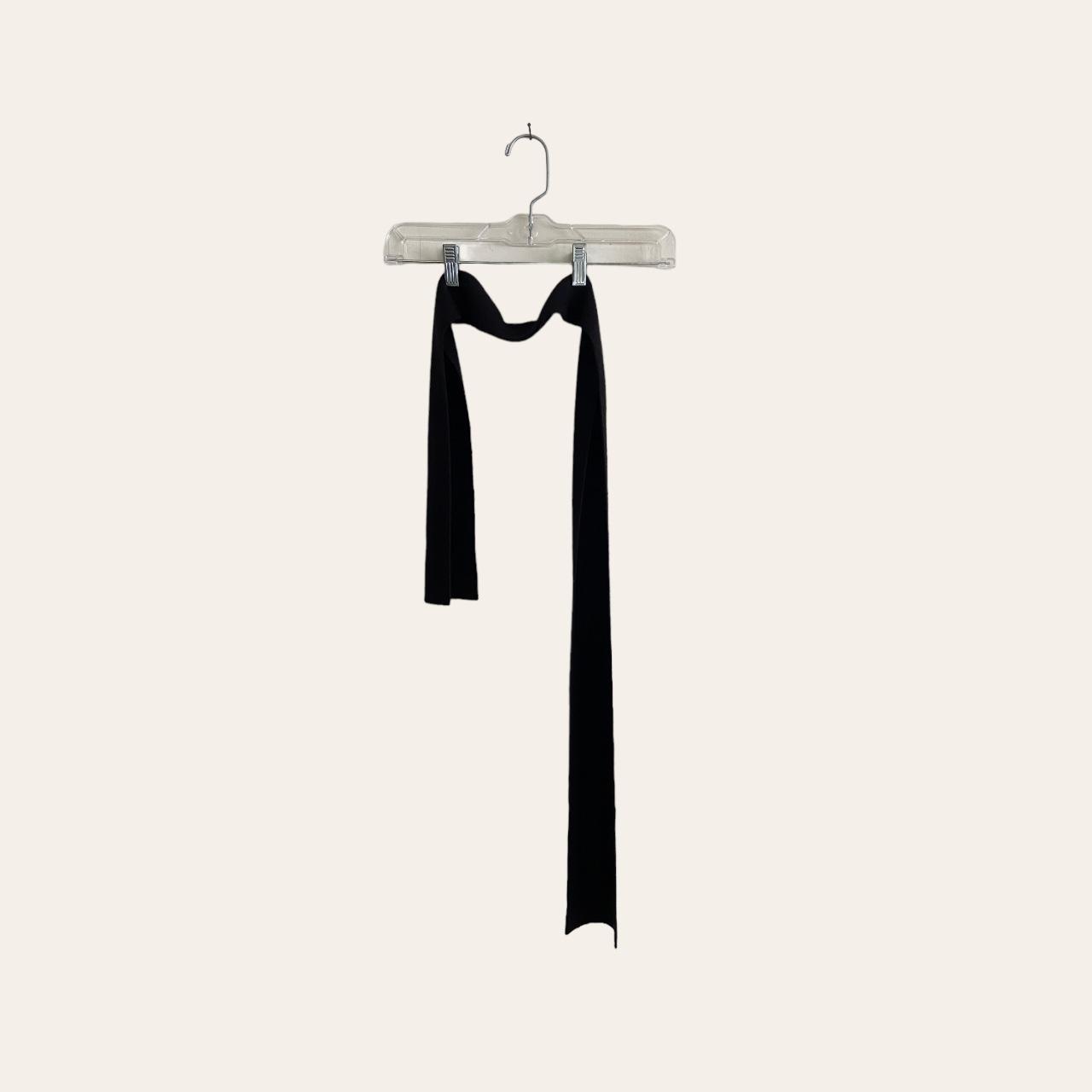 Black Skinny scarf Unsure of composition as there’s... - Depop