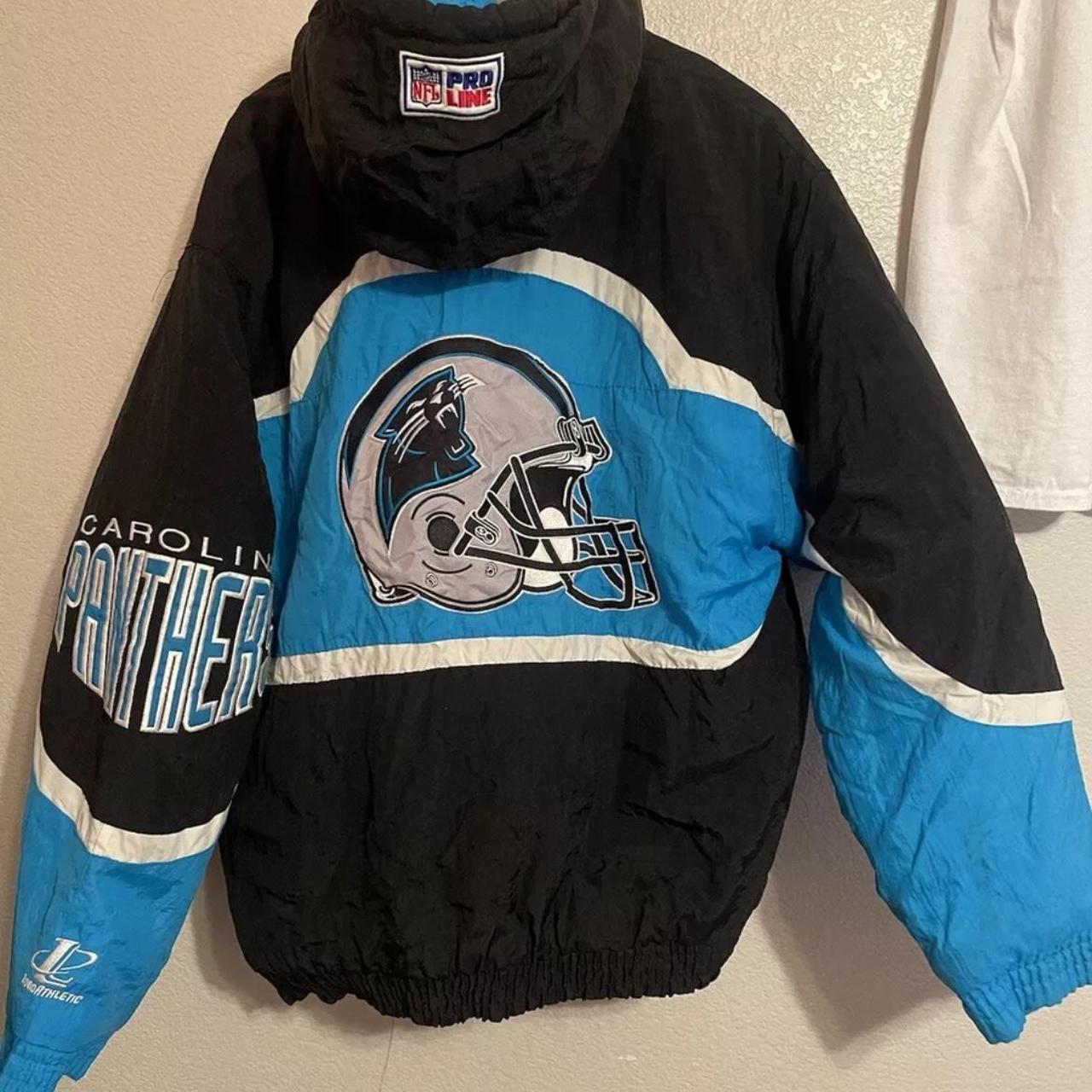 Logo Athletic Pro Line Carolina Panthers NFL black... - Depop