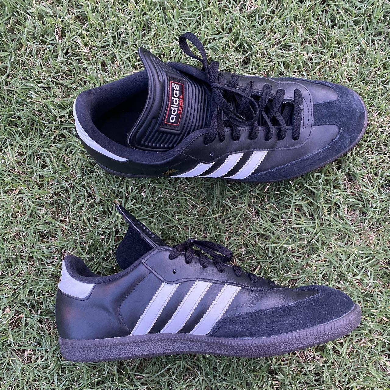 Black Adidas Sambas In great quality, only worn once!! - Depop