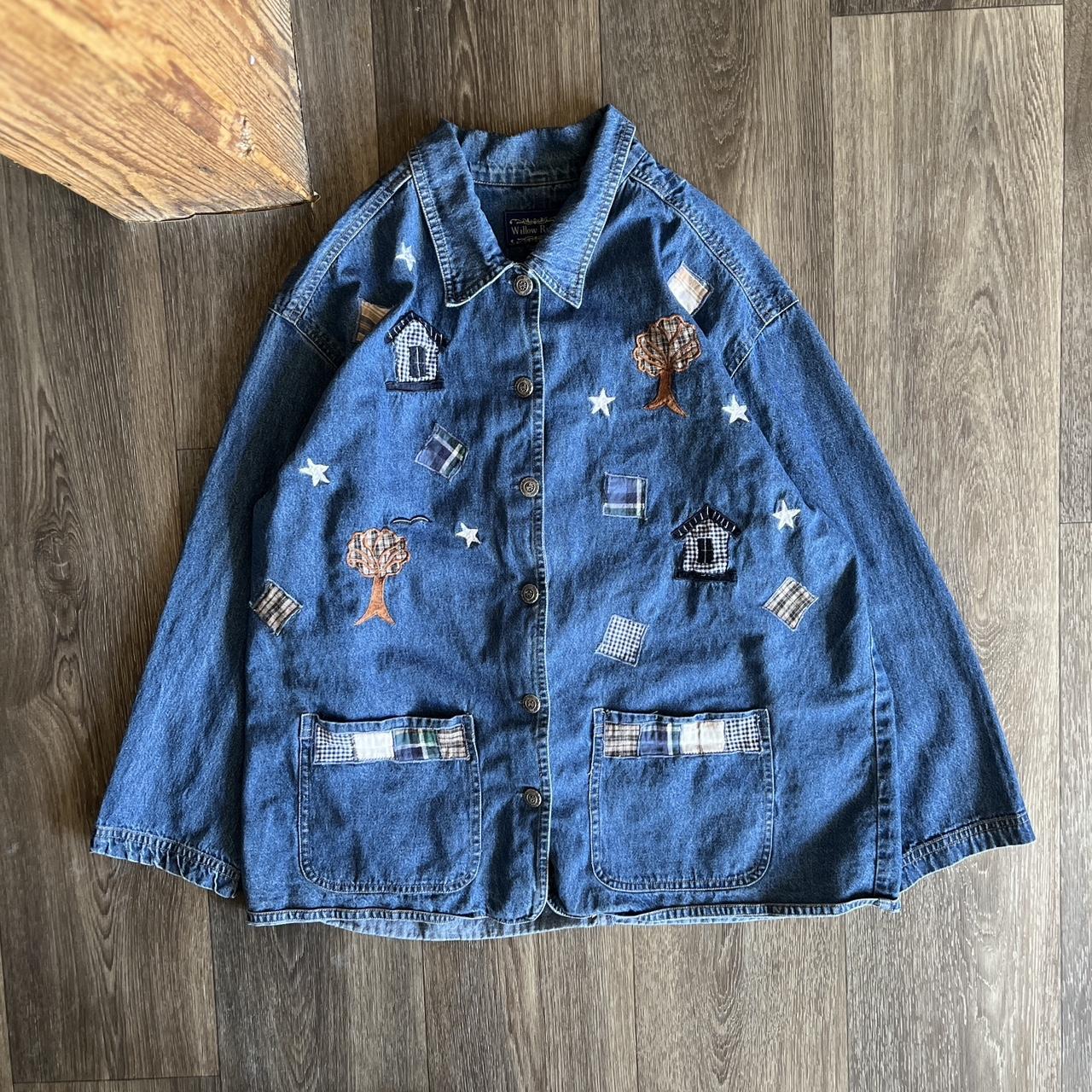 Vintage Willow Ridge Patch Denim Grandma Cottage... | Depop