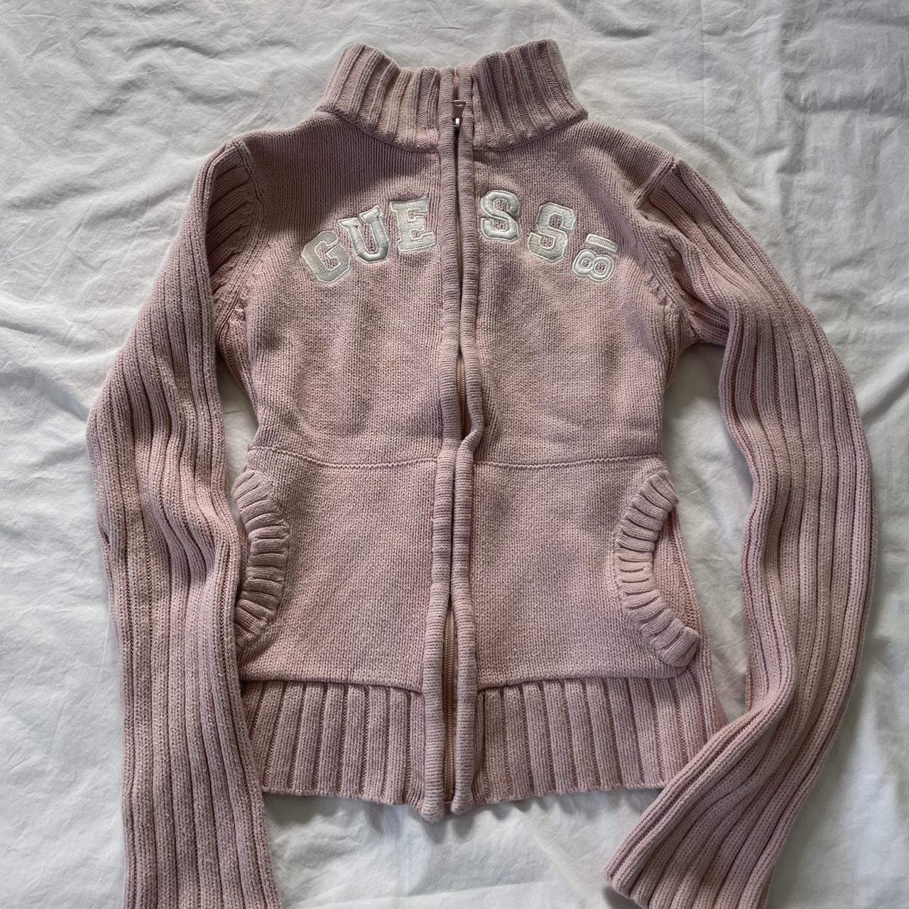 super cute nd flattering knitted thick light pink... - Depop
