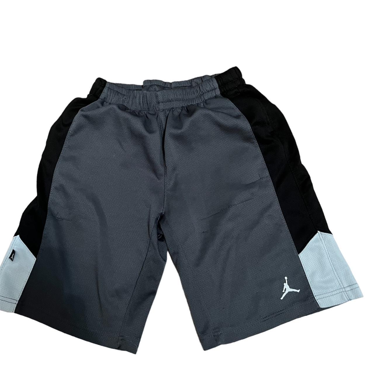 Jordan Men's Black and Grey Shorts | Depop