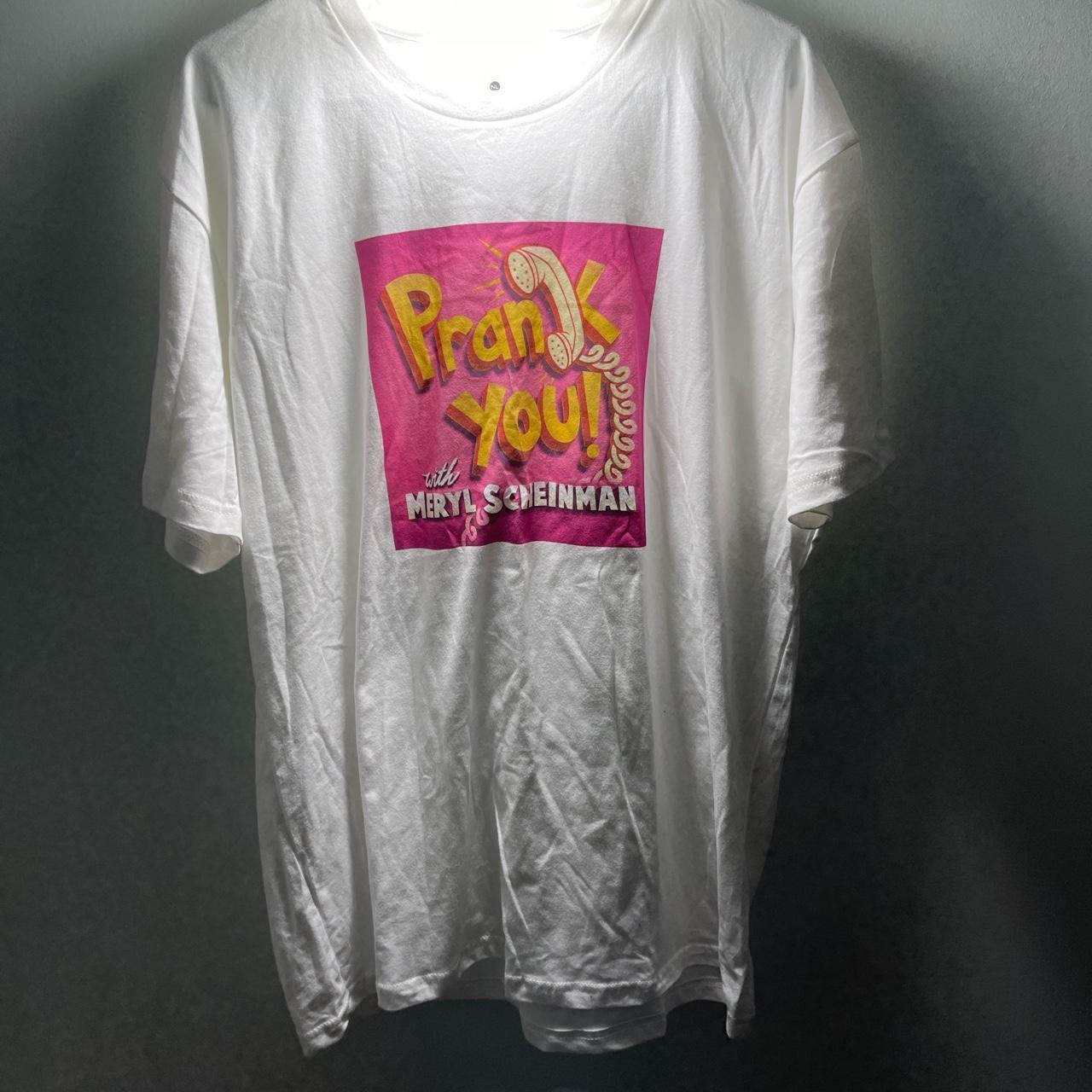 PRANK CALL SHIRT LIKE NEW SIZE XL #pink #prank... - Depop