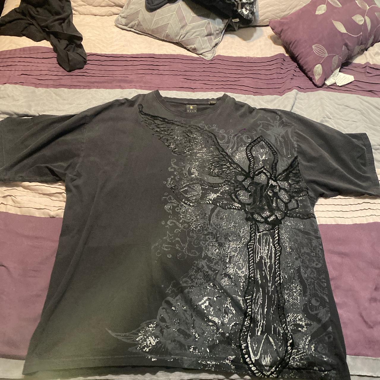 super baggy 3xl xxxl affliction type (kani gold)... - Depop