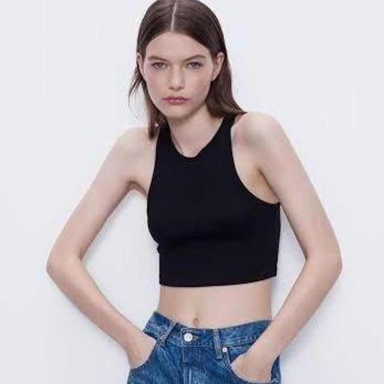 Zara Women's Crop-top | Depop