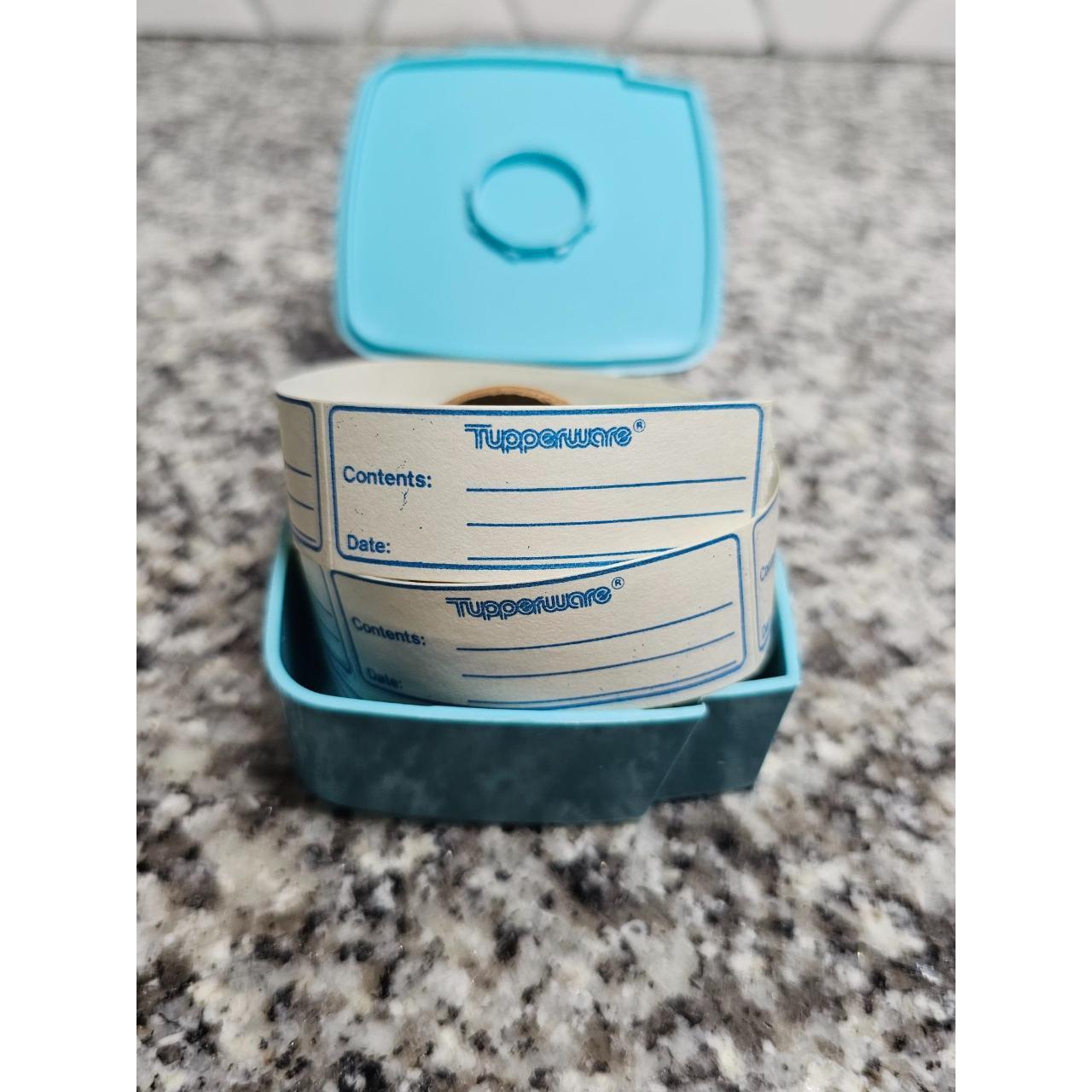 Vintage Tupperware label dispenser in a gorgeous... - Depop