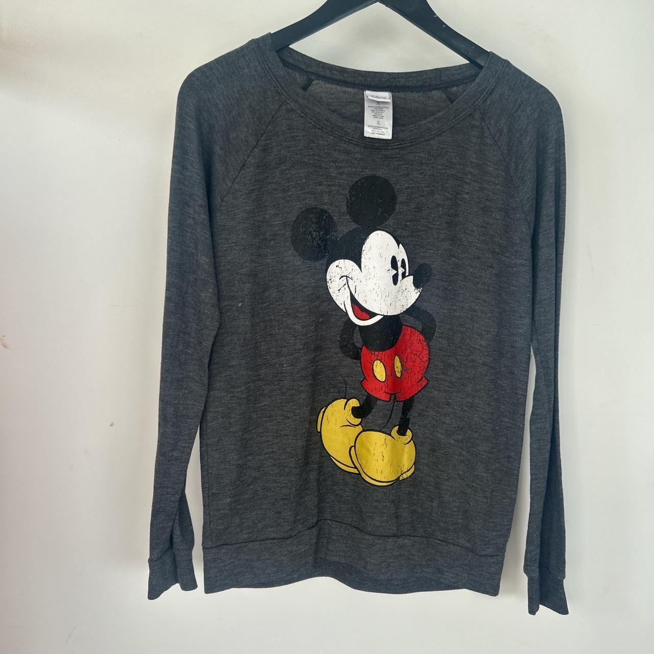 DISNEY MICKEY MOUSE CREW NECK KNIT JUMPER BIG... - Depop