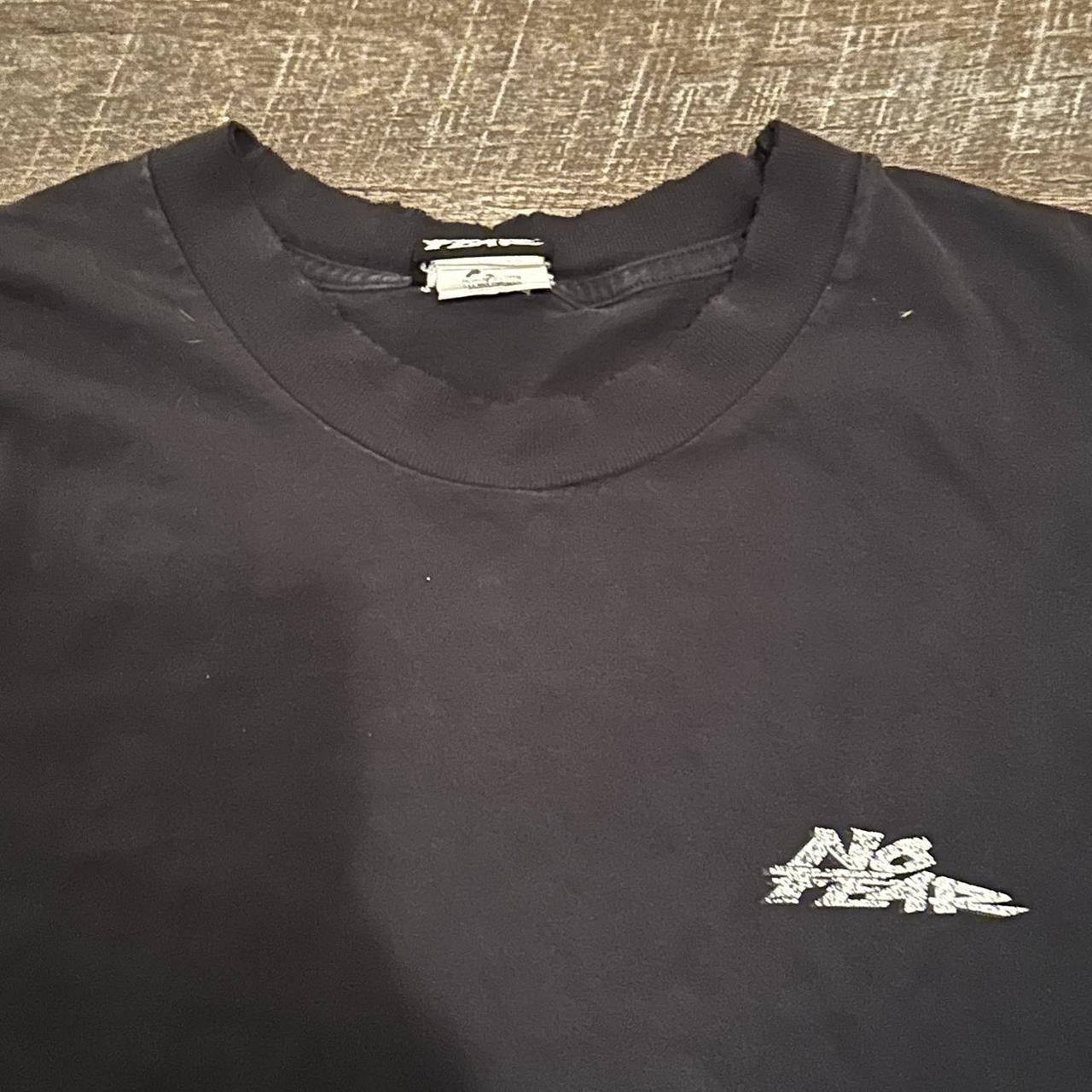 Vintage No Fear Tshirt super faded and neck is a... - Depop