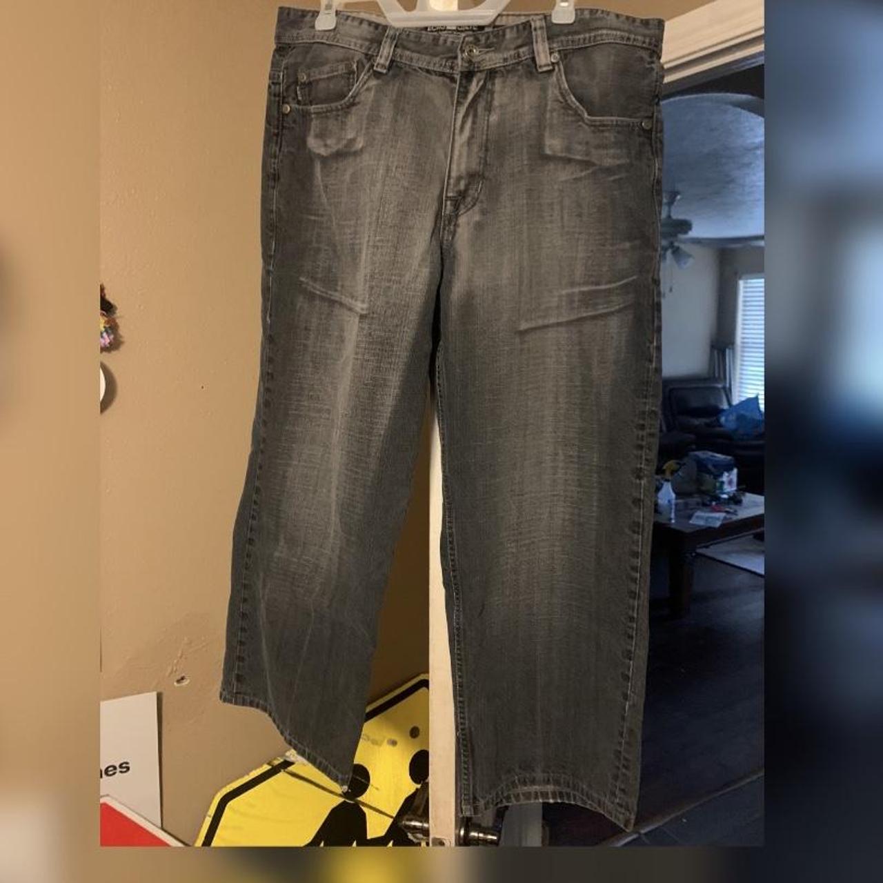 Ecko Unltd jeans worn a couple of times, kinda baggy... - Depop