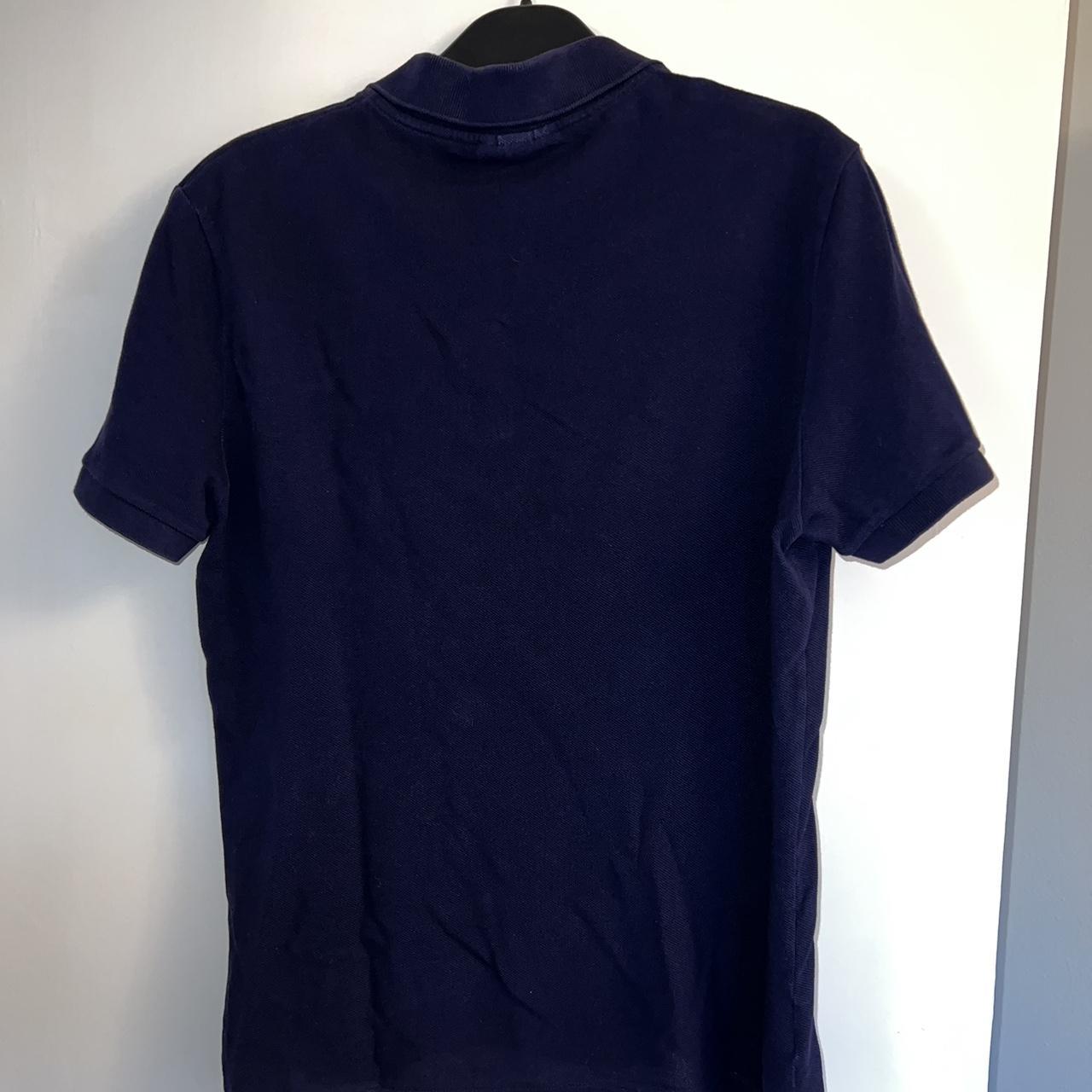 Men’s Navy Lacoste Slim Fit Polo Size: Medium Good... - Depop