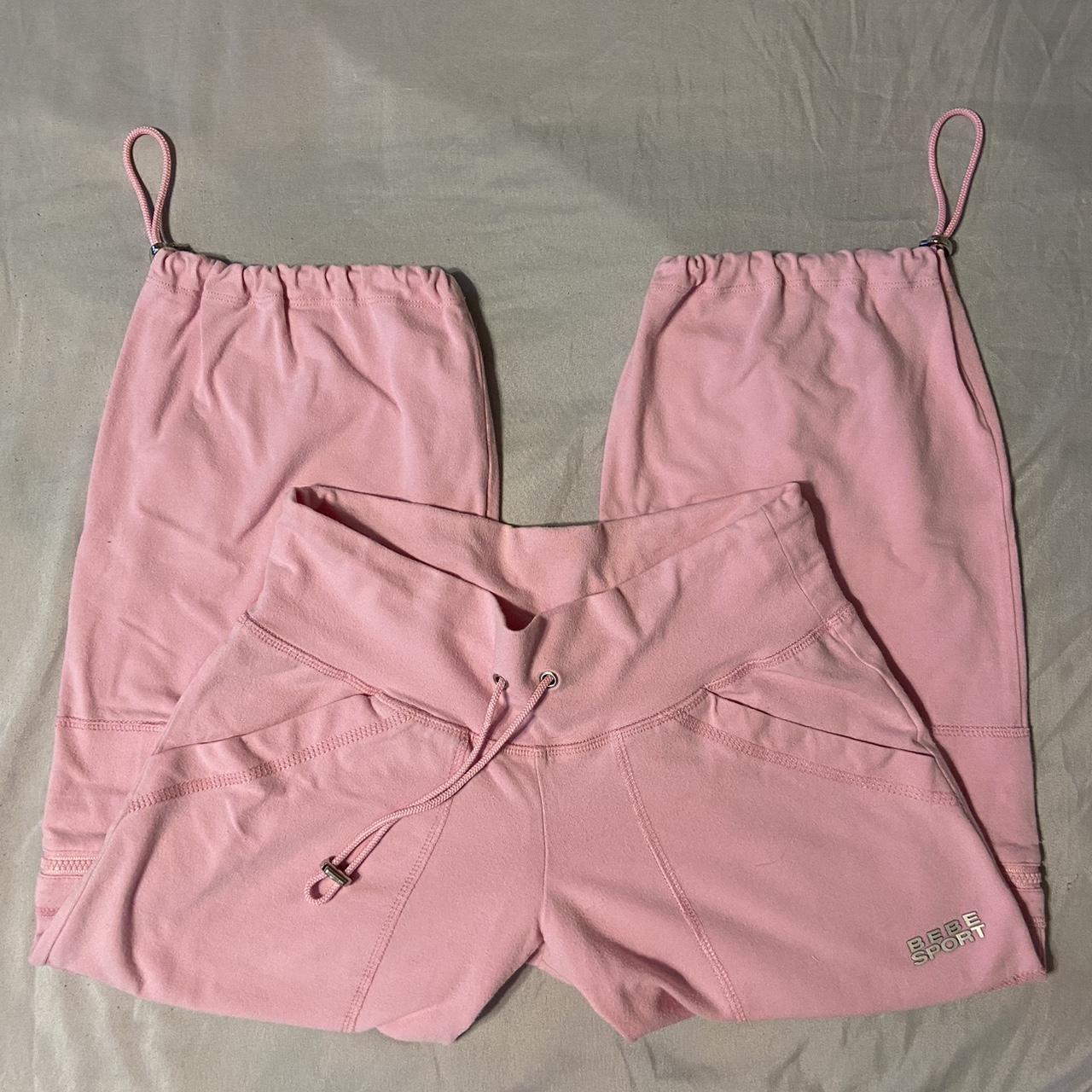 Bebe Women's Pink Joggers-tracksuits | Depop