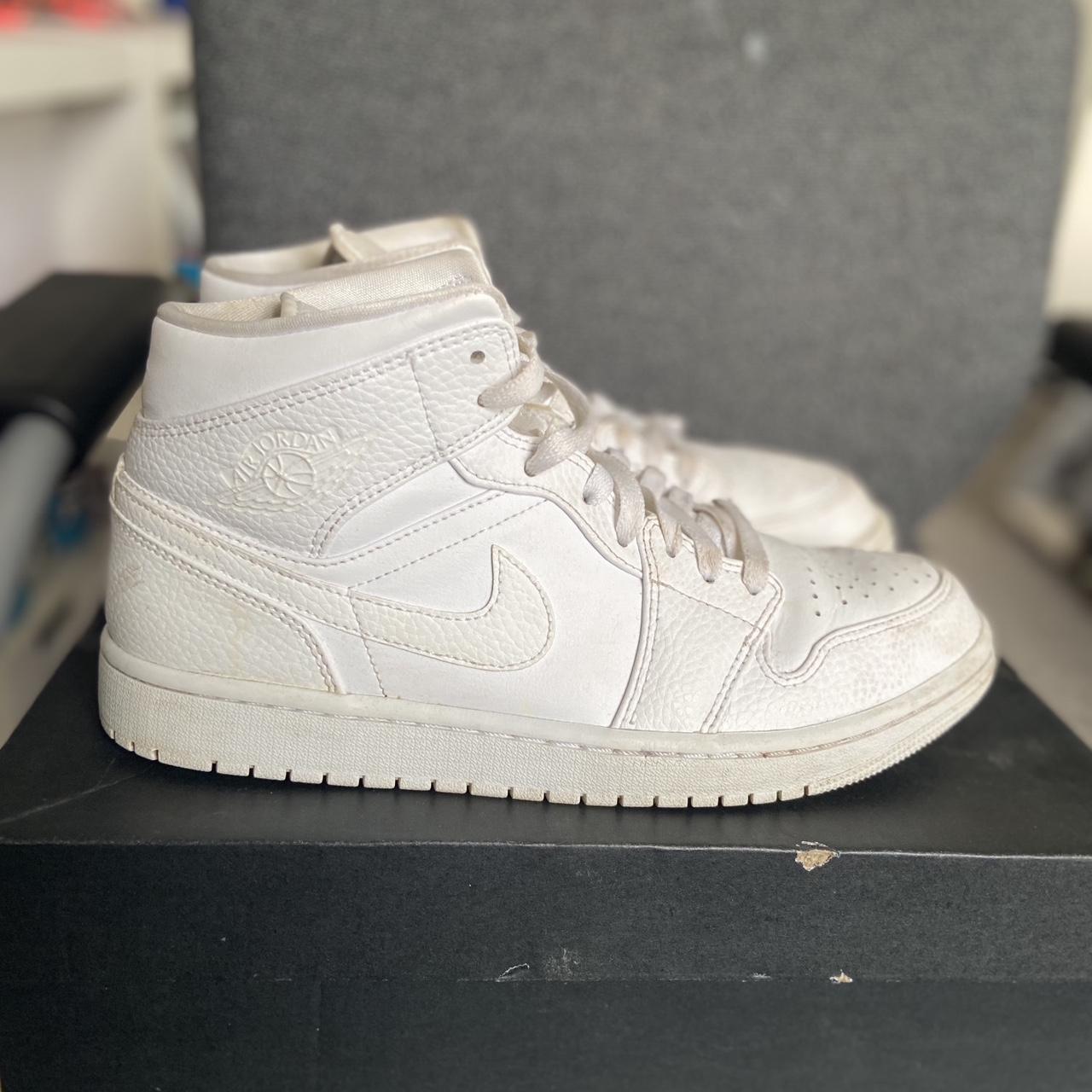 Jordan Men's White Trainers | Depop