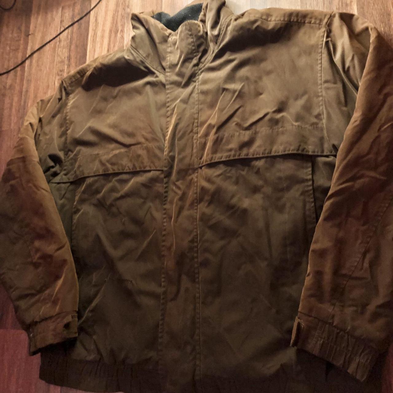 Vintage Brown St. John’s Bay Bomber Jacket A few... - Depop