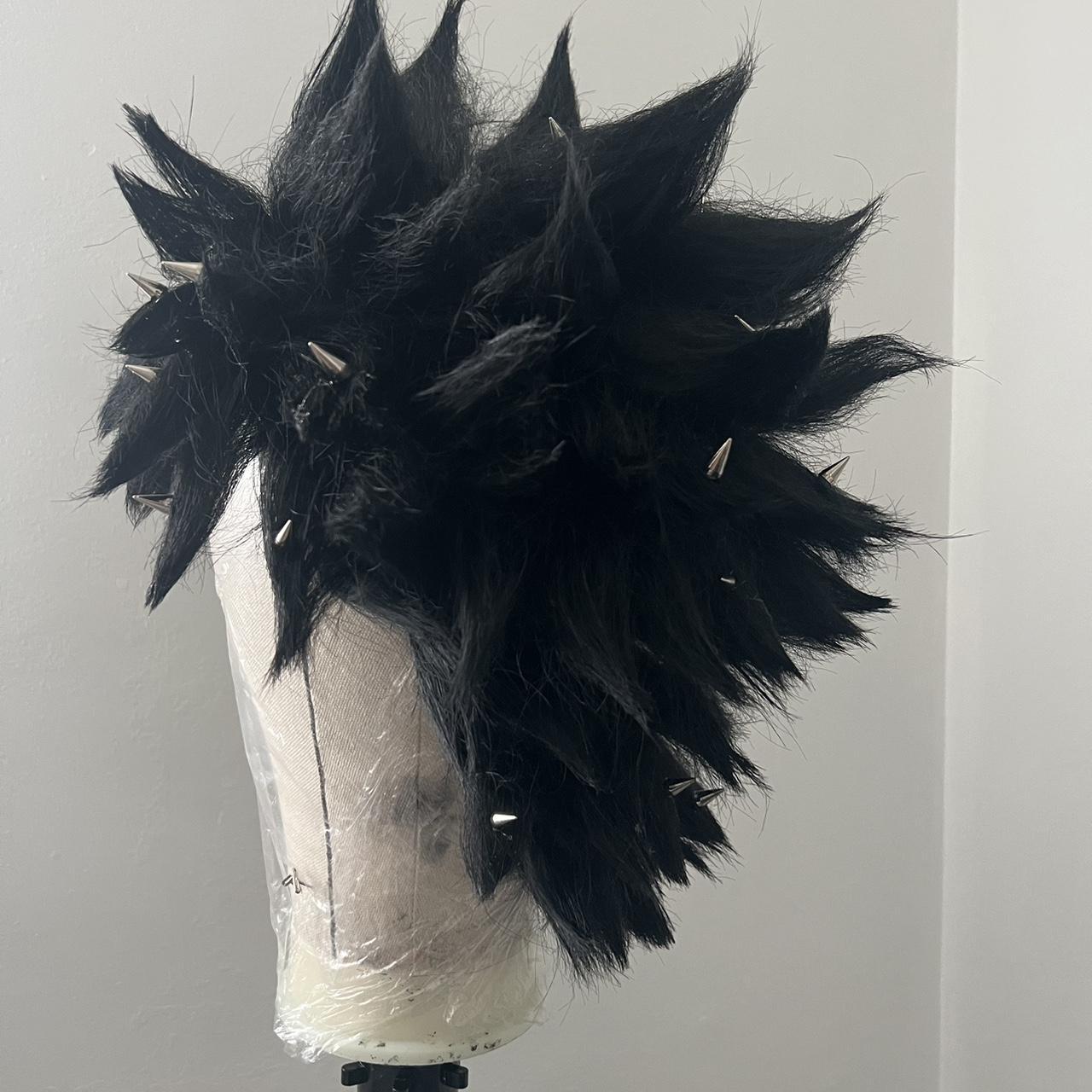 Spiked black wig with accessories styled for Dabi... - Depop