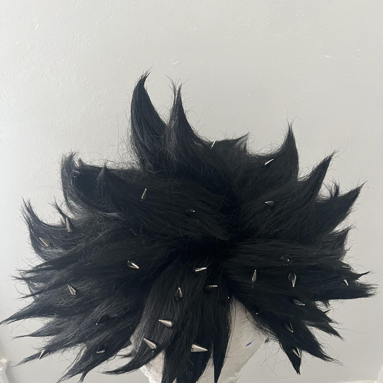 Spiked black wig with accessories styled for Dabi... - Depop