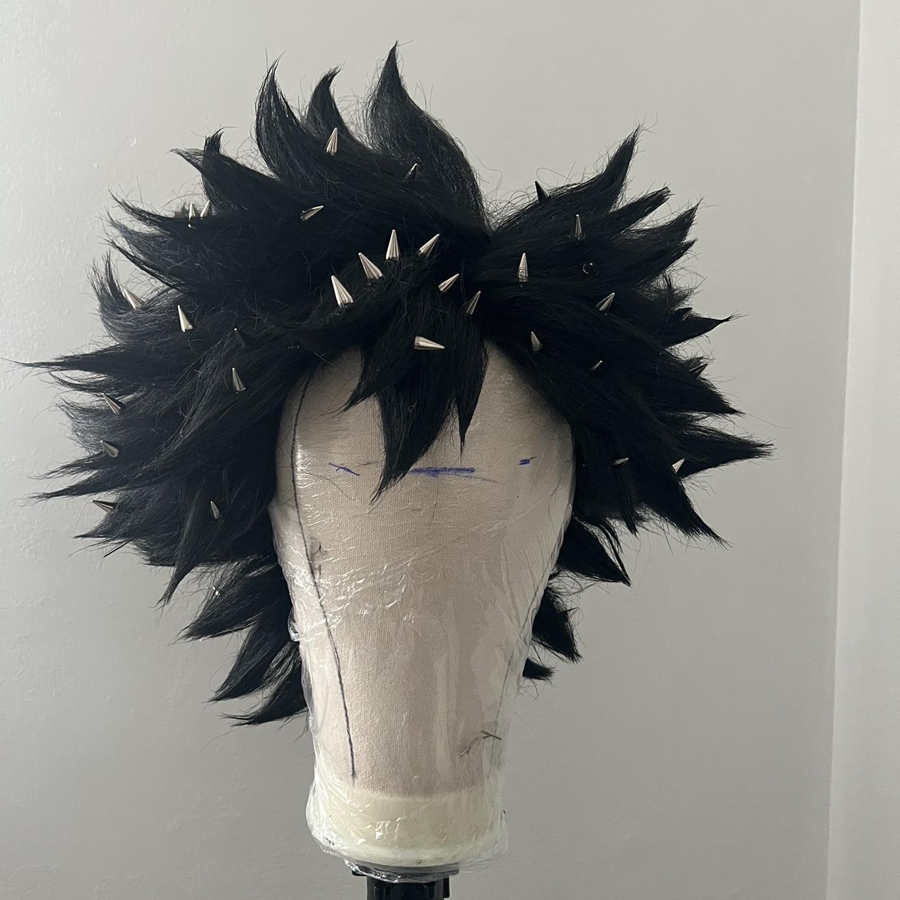 Spiked black wig with accessories styled for Dabi... - Depop