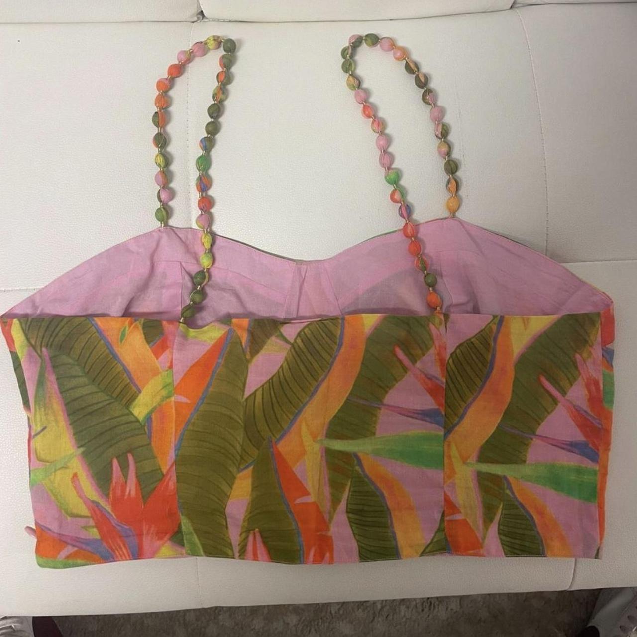 Anthropologie X Farm Rio crop top. In perfect condition - Depop