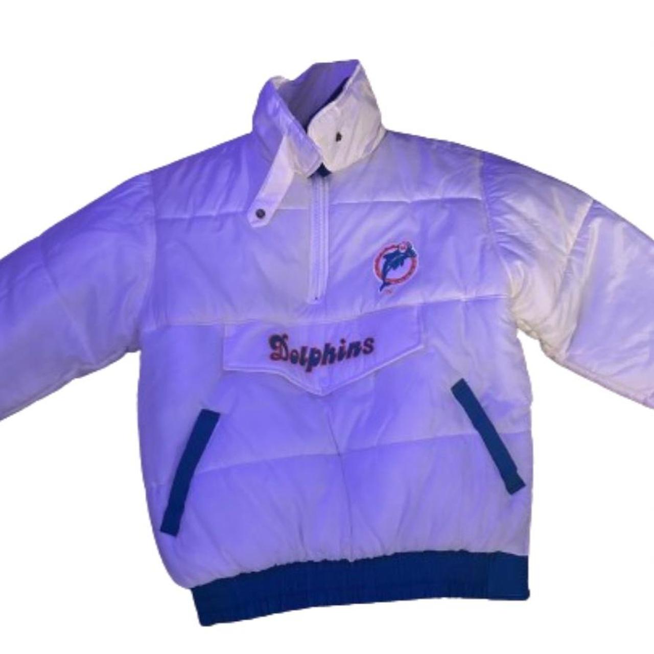 Miami dolphins reversible pro player jacket. NFL... - Depop