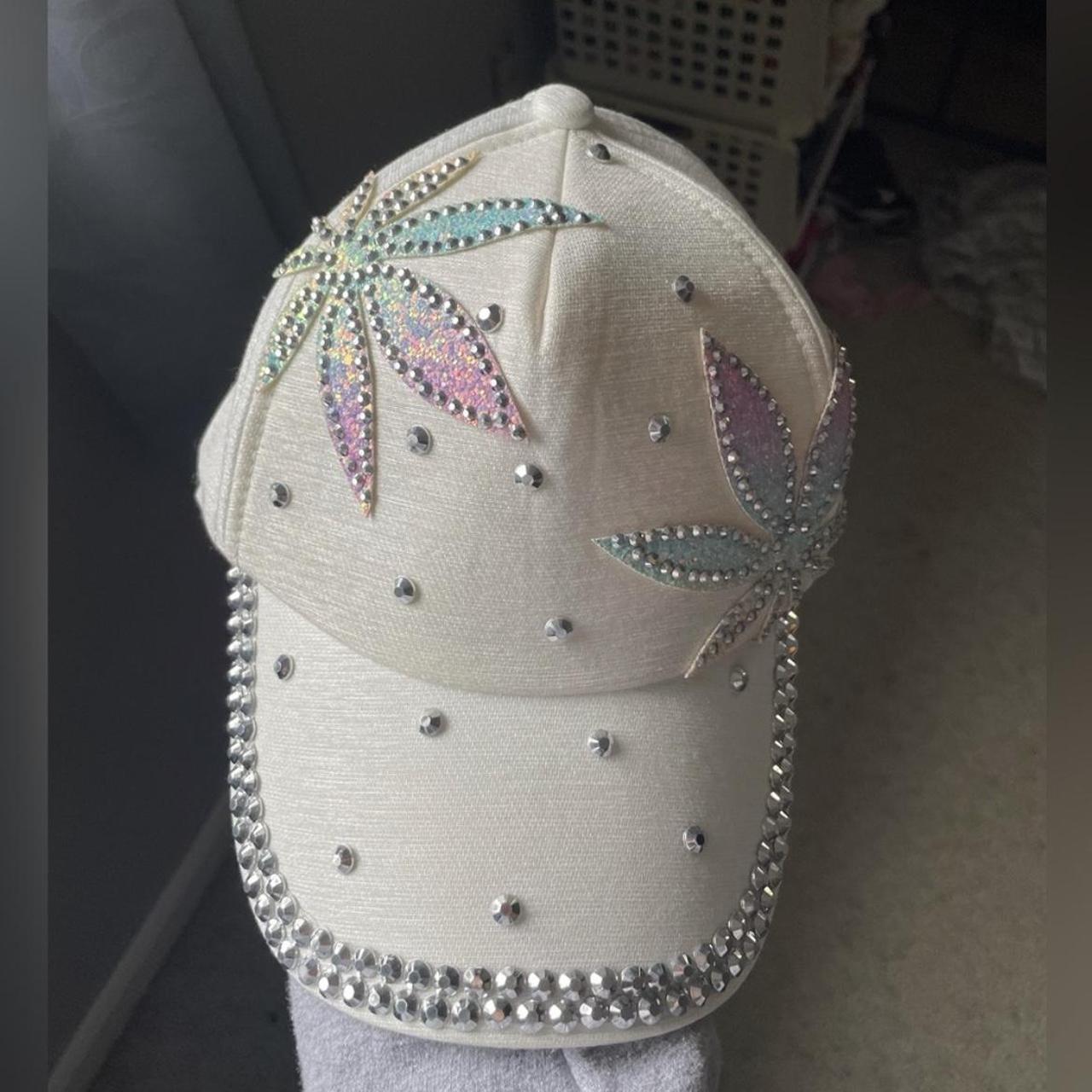 Bedazzled Mary Jane hat. -adjustable #y2k #maryjane... - Depop