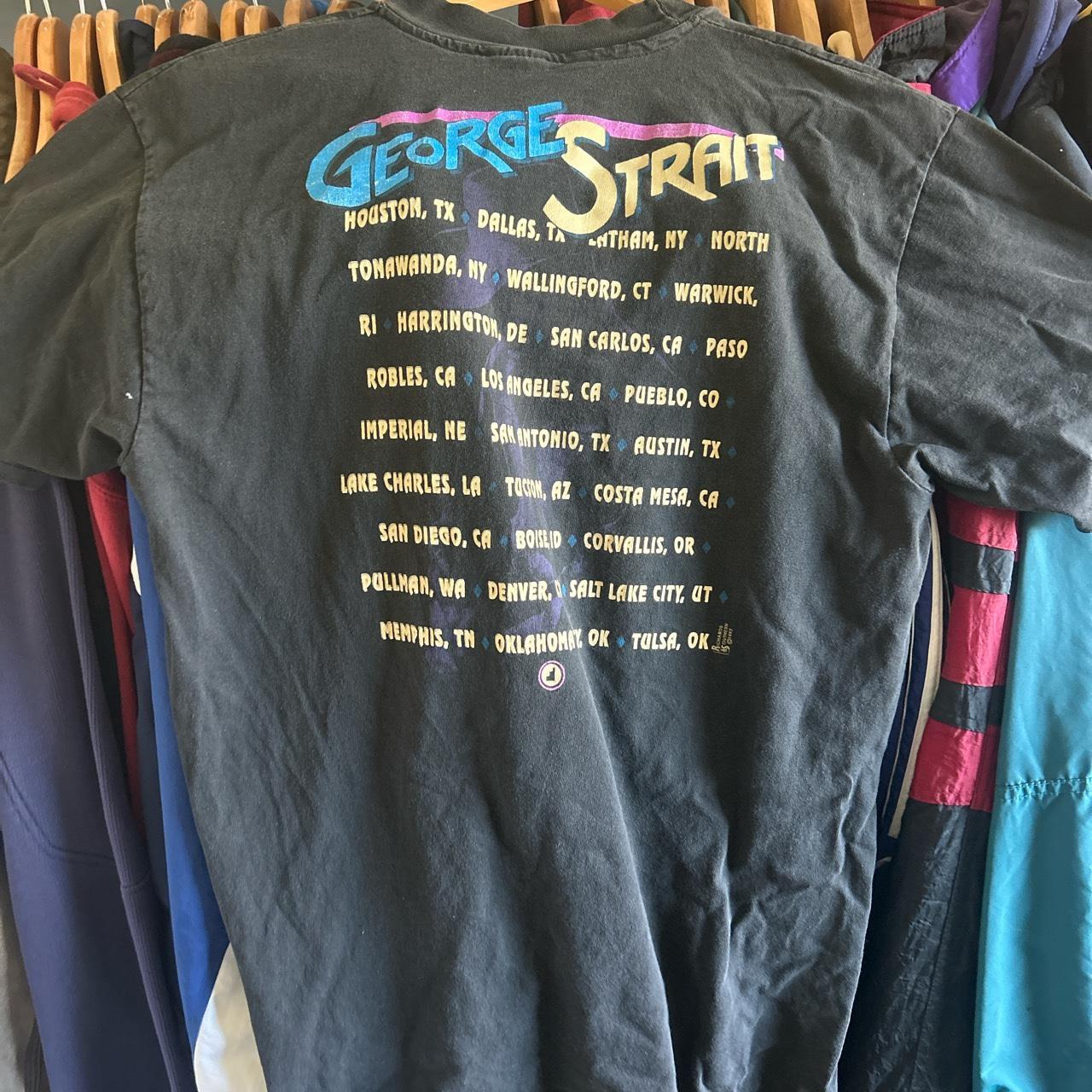 Vintage 1992 George Strait tour shirt. Single stitch... - Depop