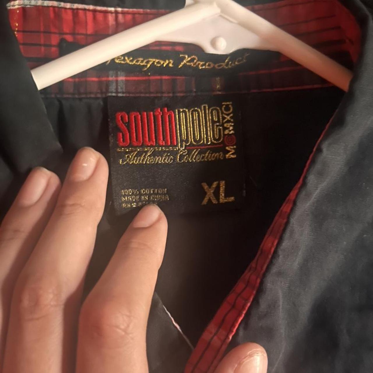 REALY COOL SOUTHPOLE BUTTON UP Tag: xl true to... - Depop