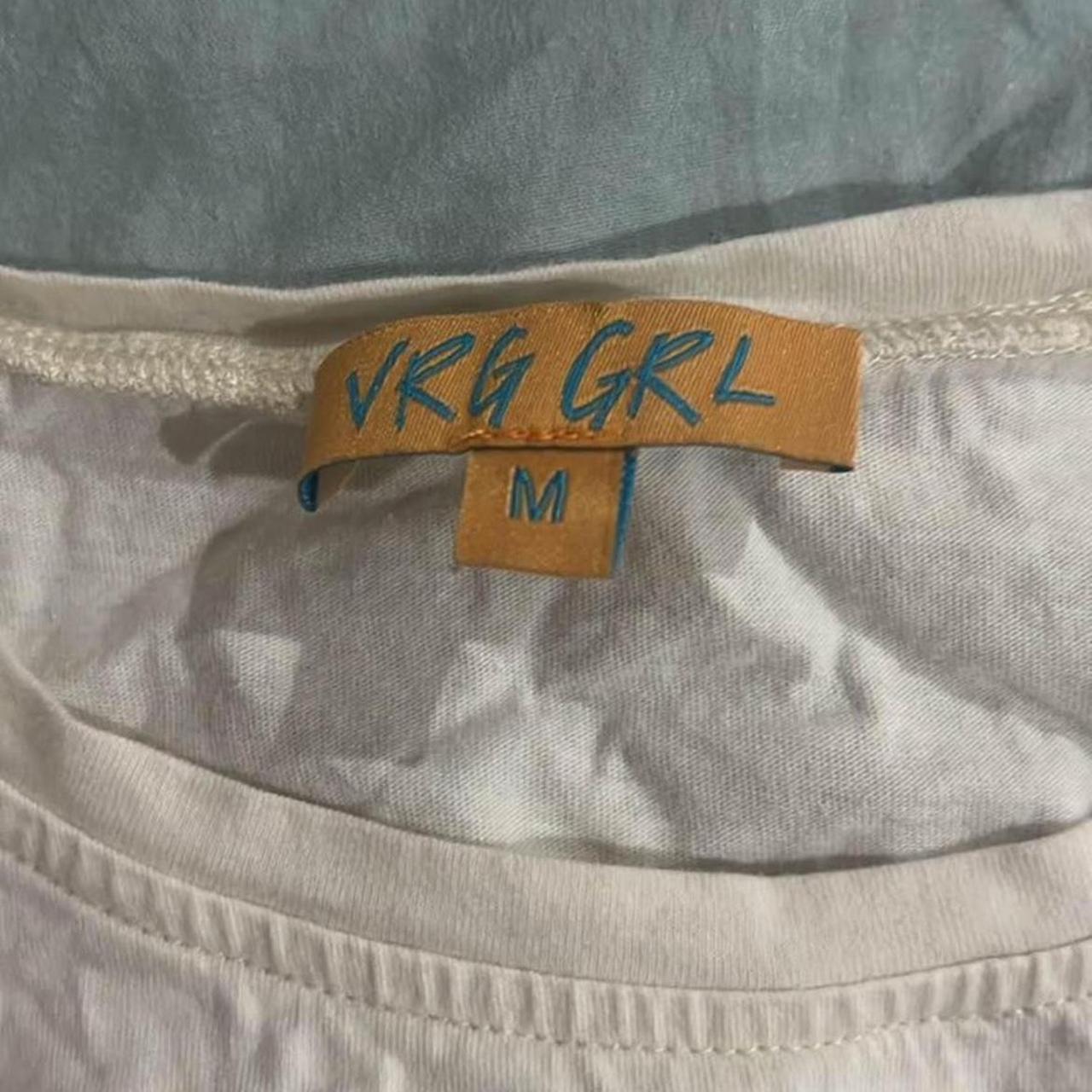 VRG GRL baby tee size M worn once and in perfect... - Depop