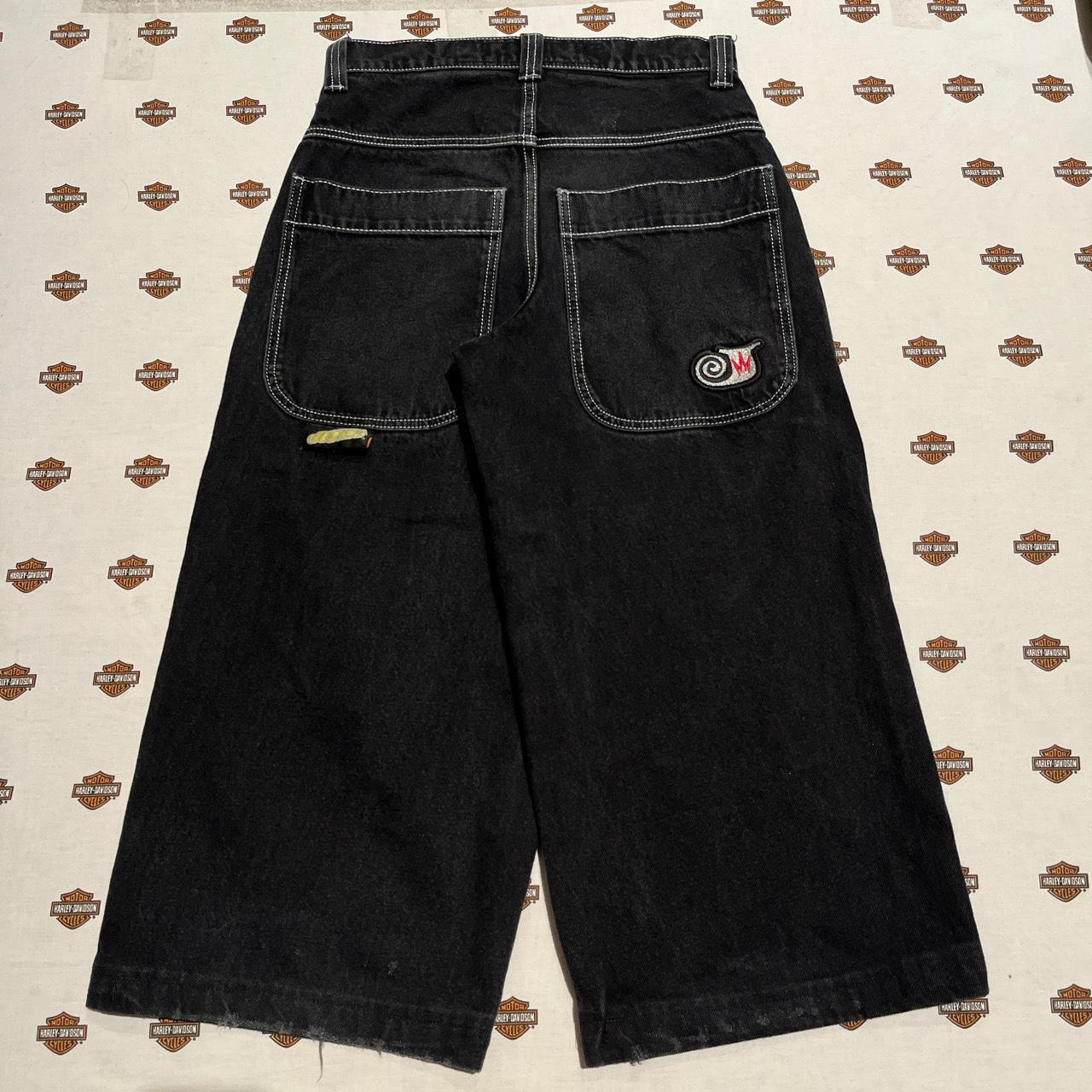 Rare JNCO Twin Cannons Dark Charcoal Black Mad Baggy... - Depop