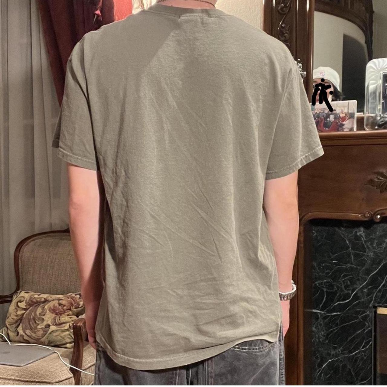 Super Fun Early 2000s Y2K Monkey Tee in Dark Green!... - Depop