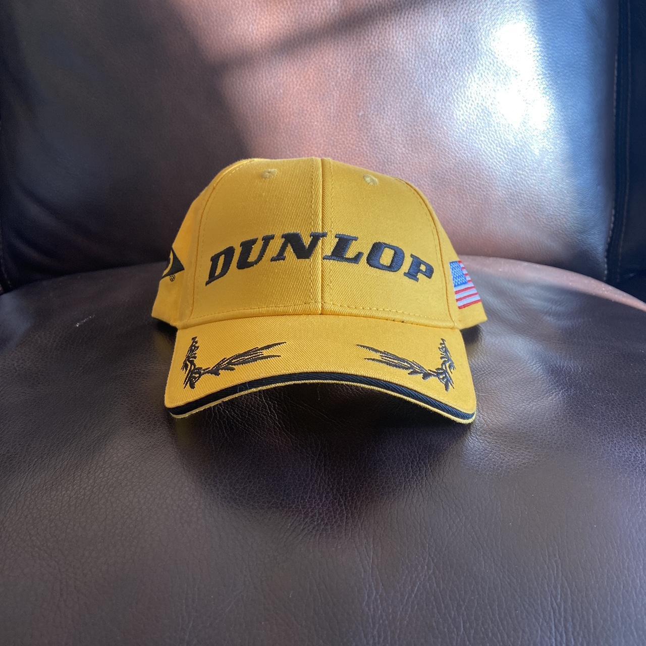 Dunlop Men's Yellow and Black Hat | Depop
