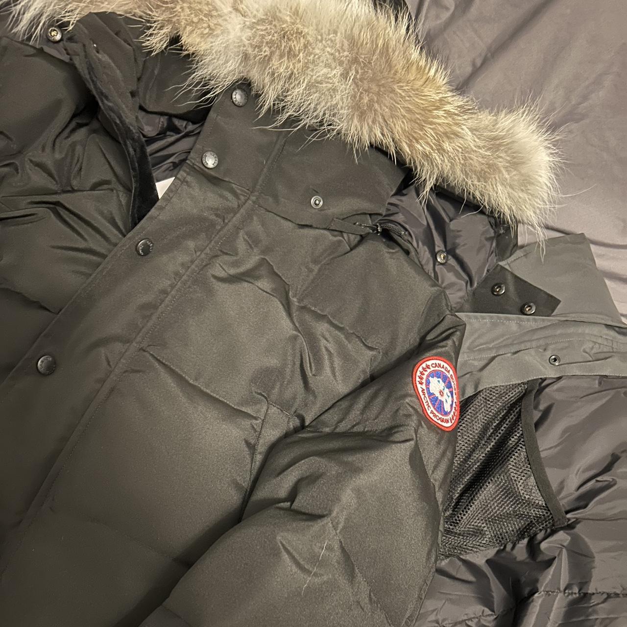 Black with red badge CG coat unisex Size S would fit... - Depop