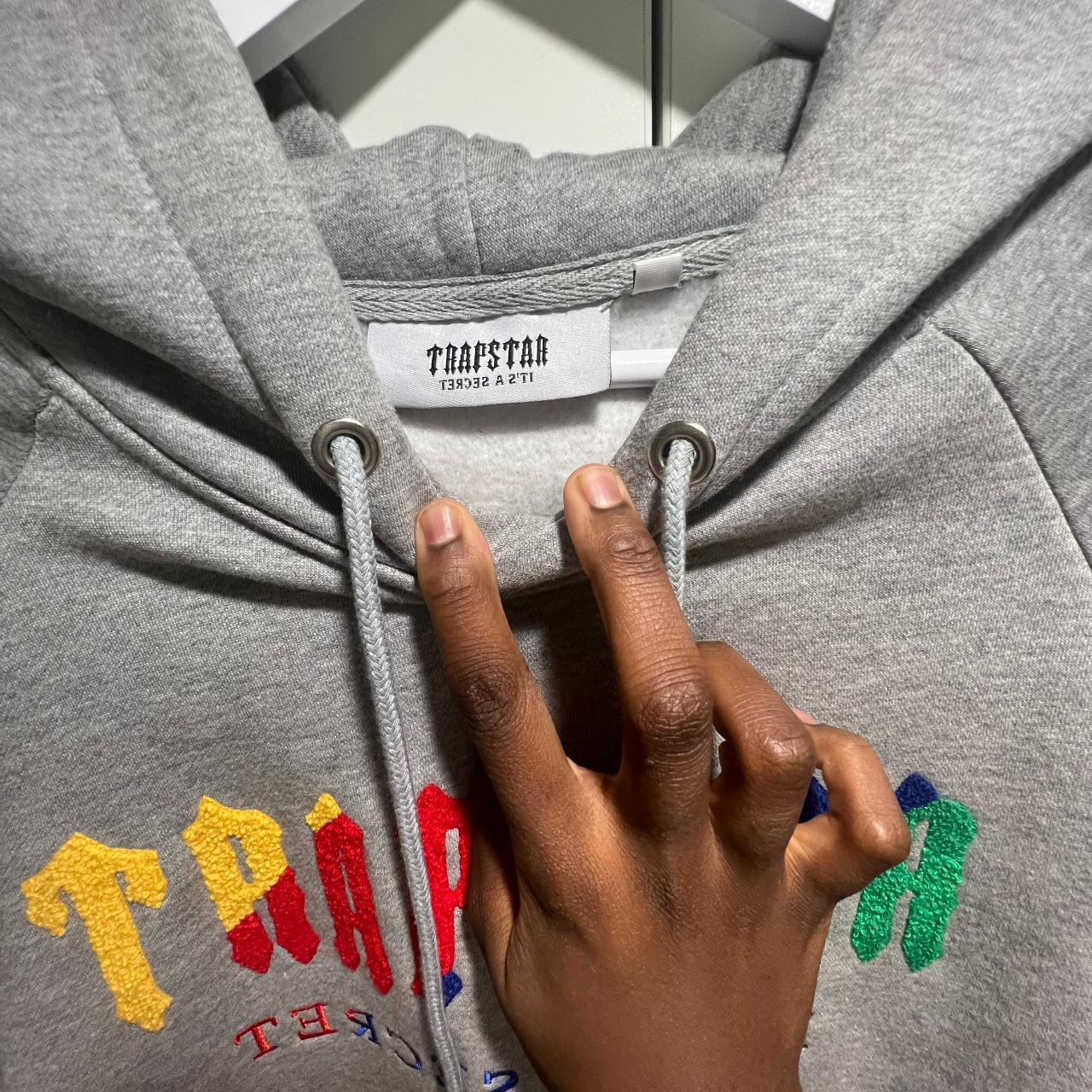 Grey Trapstar Hoodie Size medium . #trapstar... - Depop