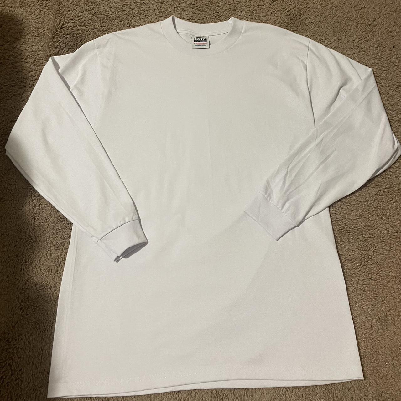 Perfectly new white pro club long sleeve Size... - Depop